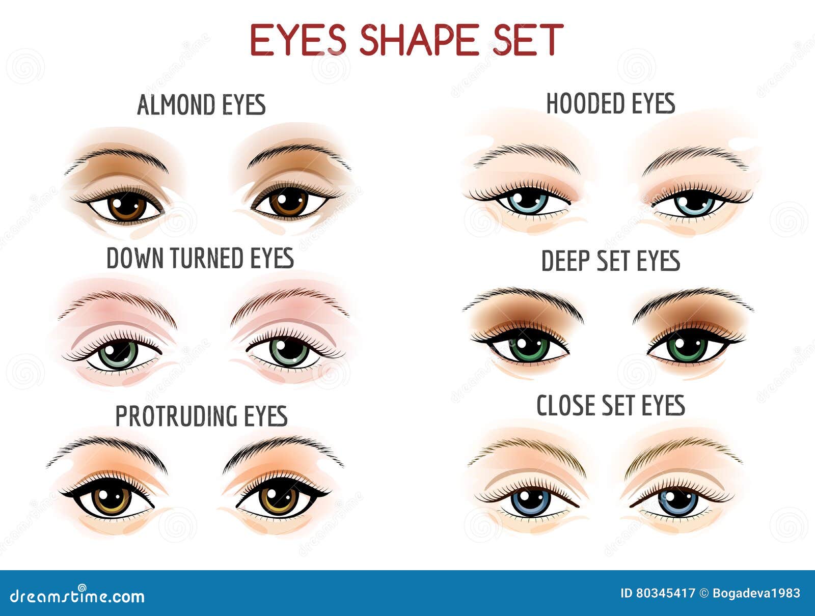 Eyes Shape Set stock vector. Illustration of face, natural - 80345417 Eyes Shape Set stock vector. Illustration of face, natural - 80345417