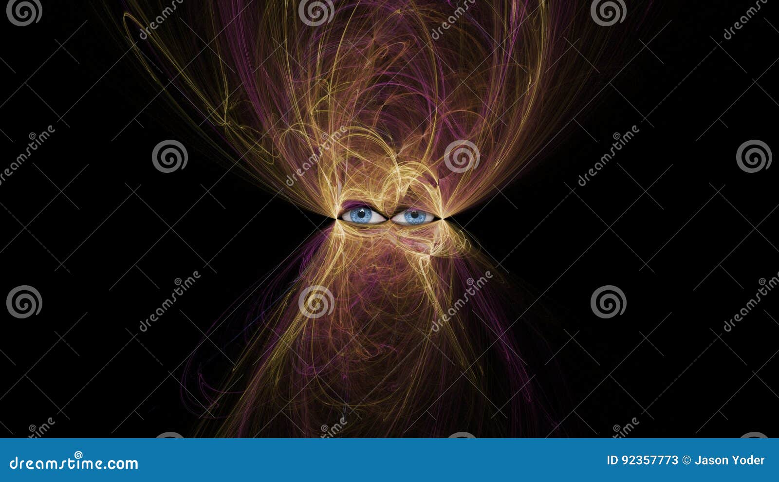 Eyes in Smoke stock illustration. Illustration of smoke - 92357773