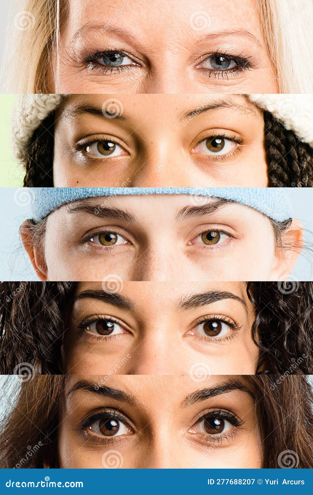 The Eyes Speak when Words Fail. an Unrecognisable Group of Women ...