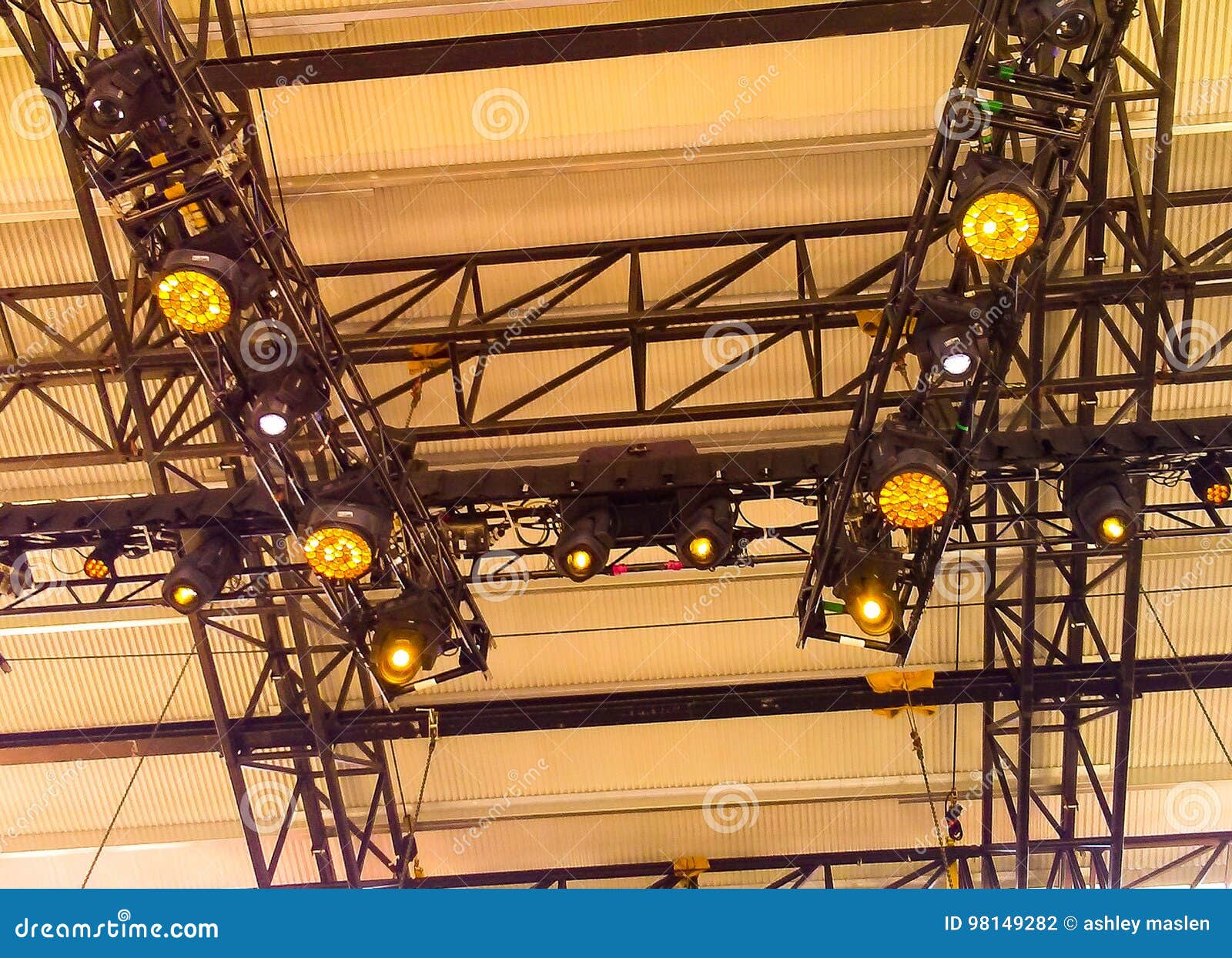 Through the Eyes of a Stagehand Stock Photo - Image of spotlights ...