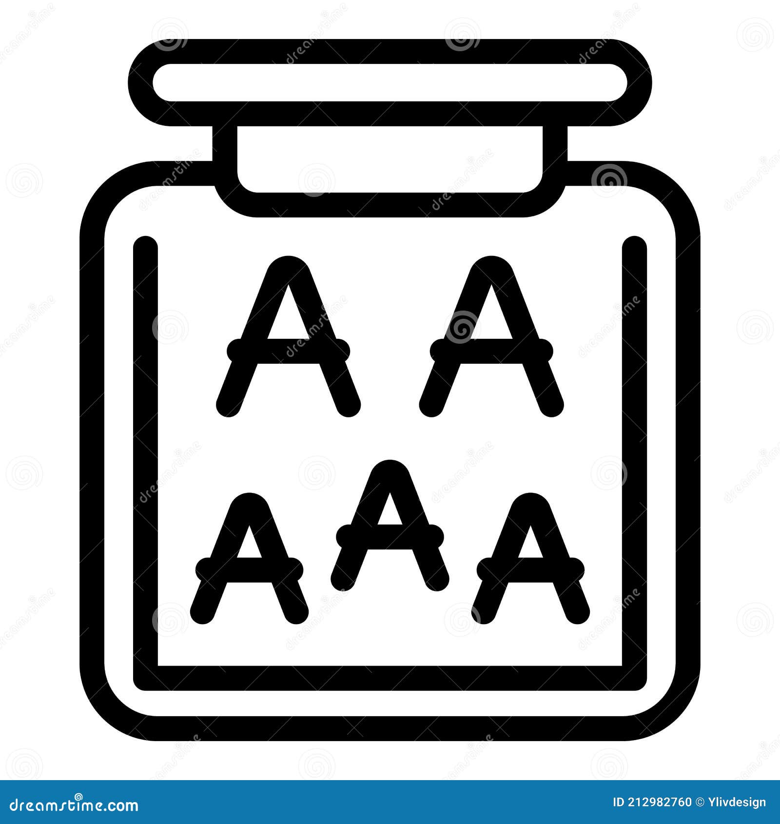 Eyes Test Banner Icon, Outline Style Stock Vector - Illustration of ...