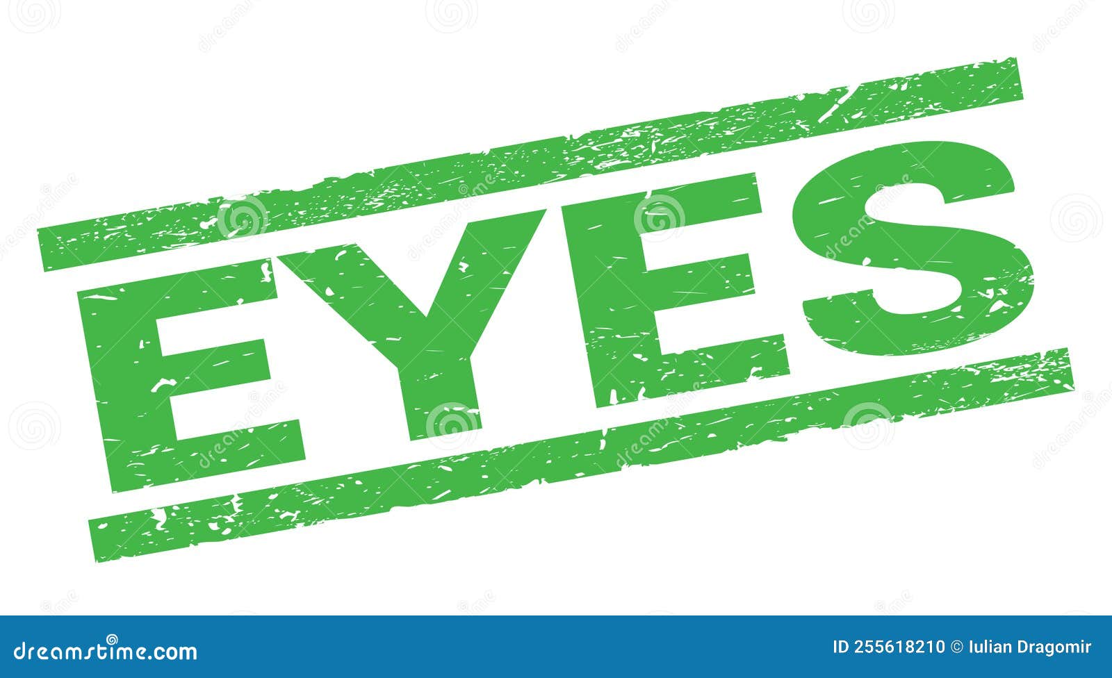 EYES Text on Green Rectangle Stamp Sign Stock Illustration ...