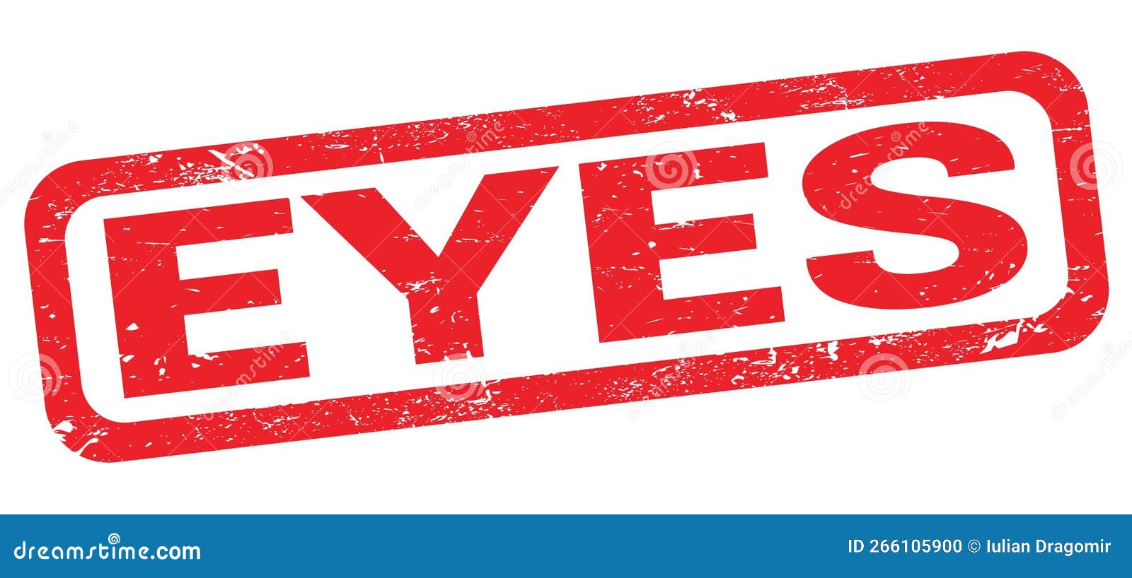 EYES Text Written on Red Rectangle Stamp Stock Illustration ...