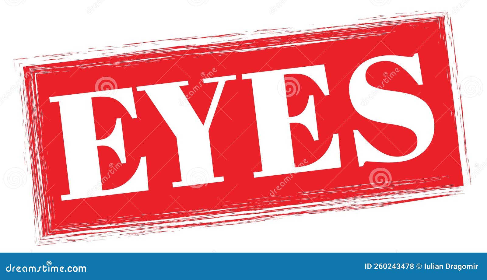 EYES Text Written on Red Stamp Sign Stock Illustration - Illustration ...