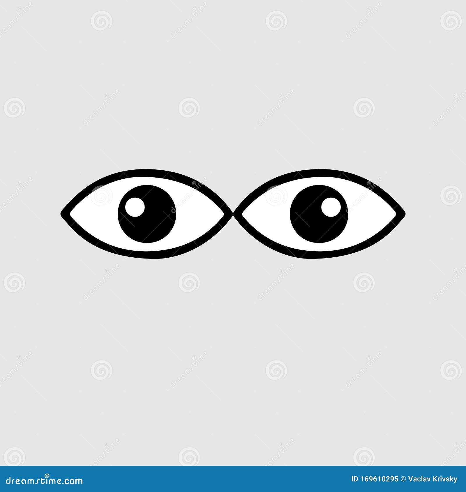 Two Eyes Clipart Black And White