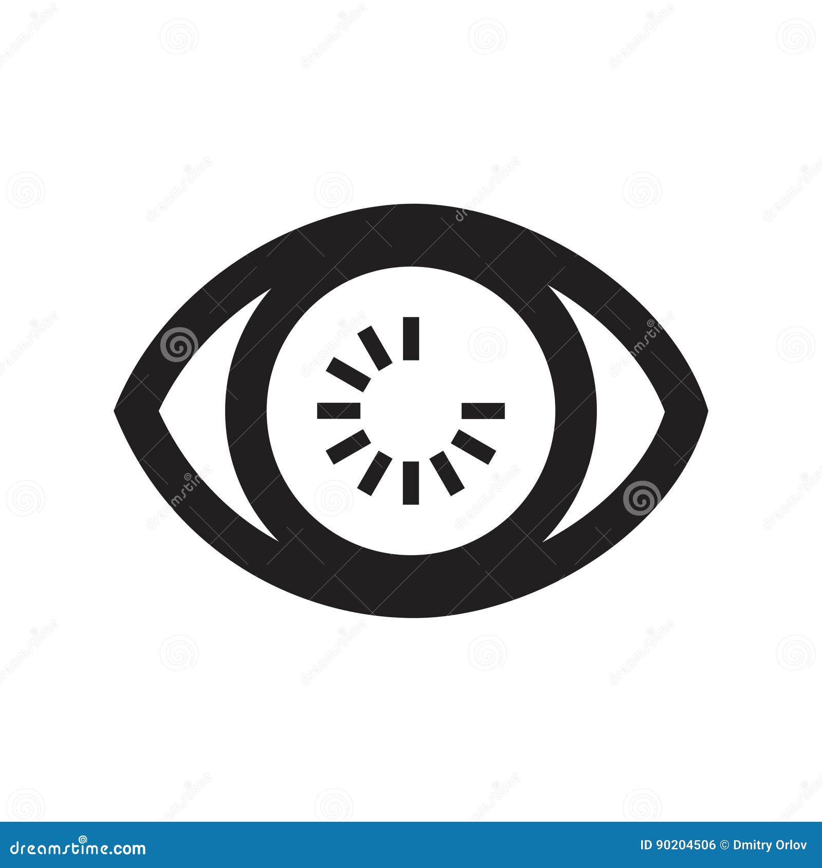 Eyes Watching From Opened Zipper. I`m Watching Modern Design Concept ...