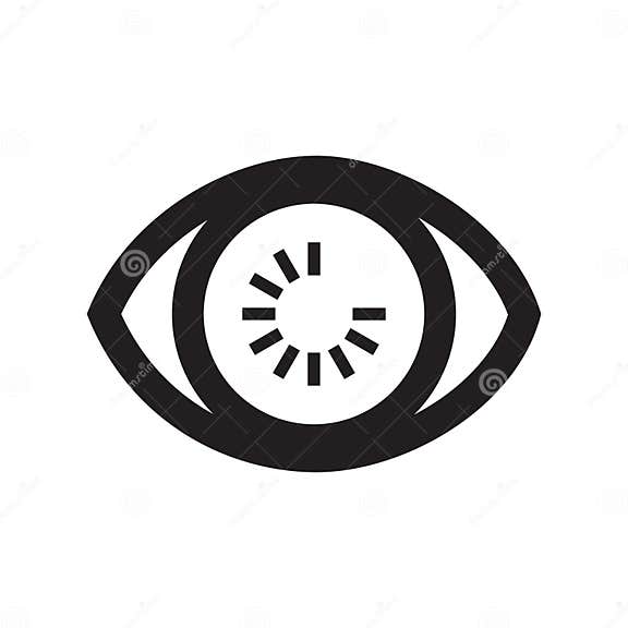 Eyes watching. Eye loading stock illustration. Illustration of eps10 ...