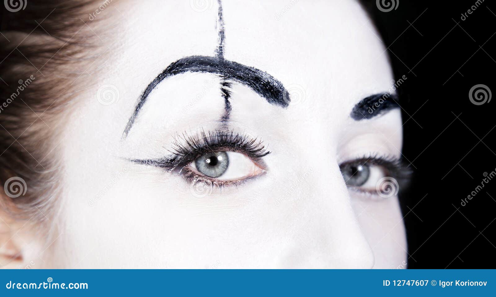 Eyes Woman Mime Close Up Stock Photos - Free & Royalty-Free Stock ...