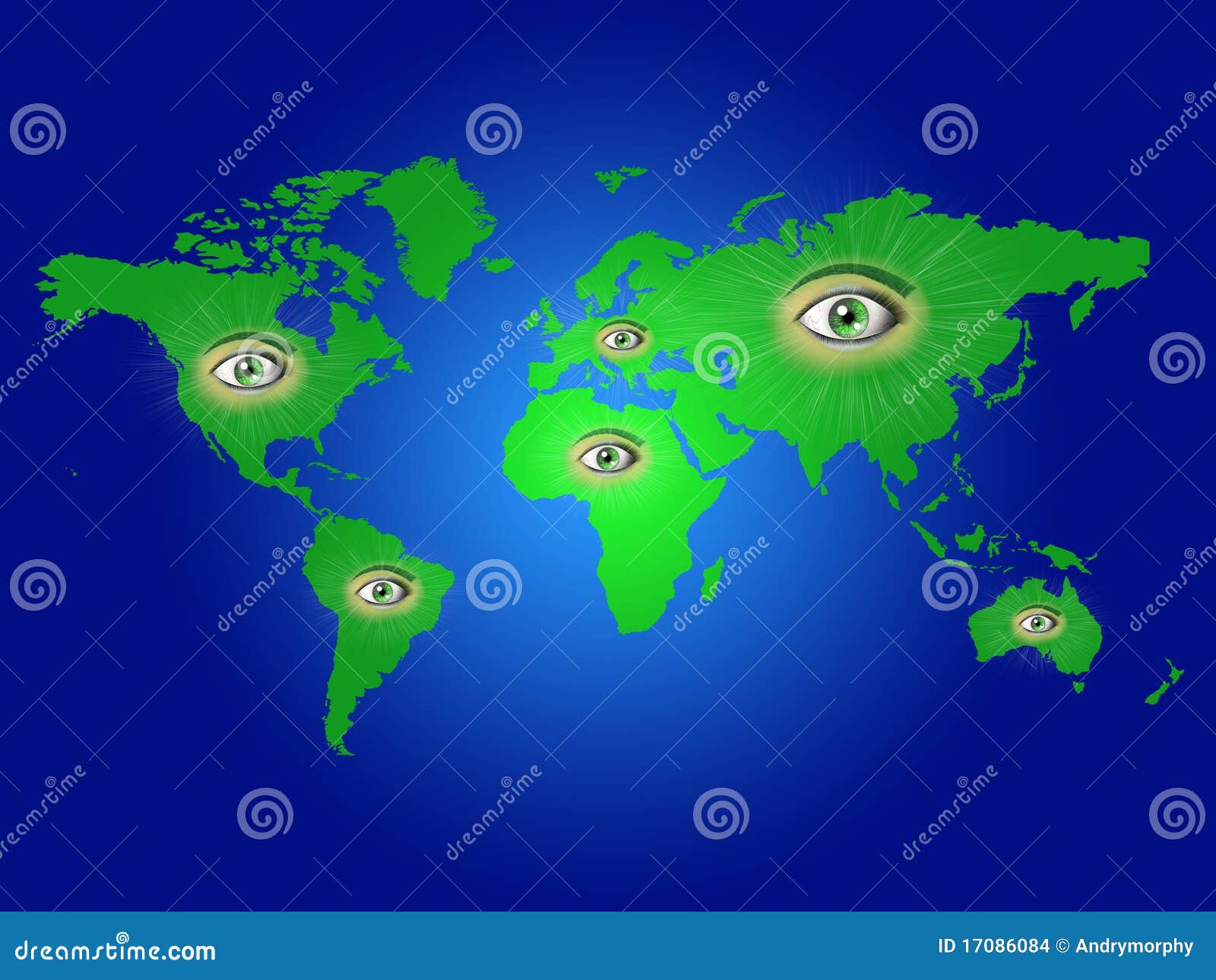 Eyes world map stock illustration. Illustration of digital - 17086084