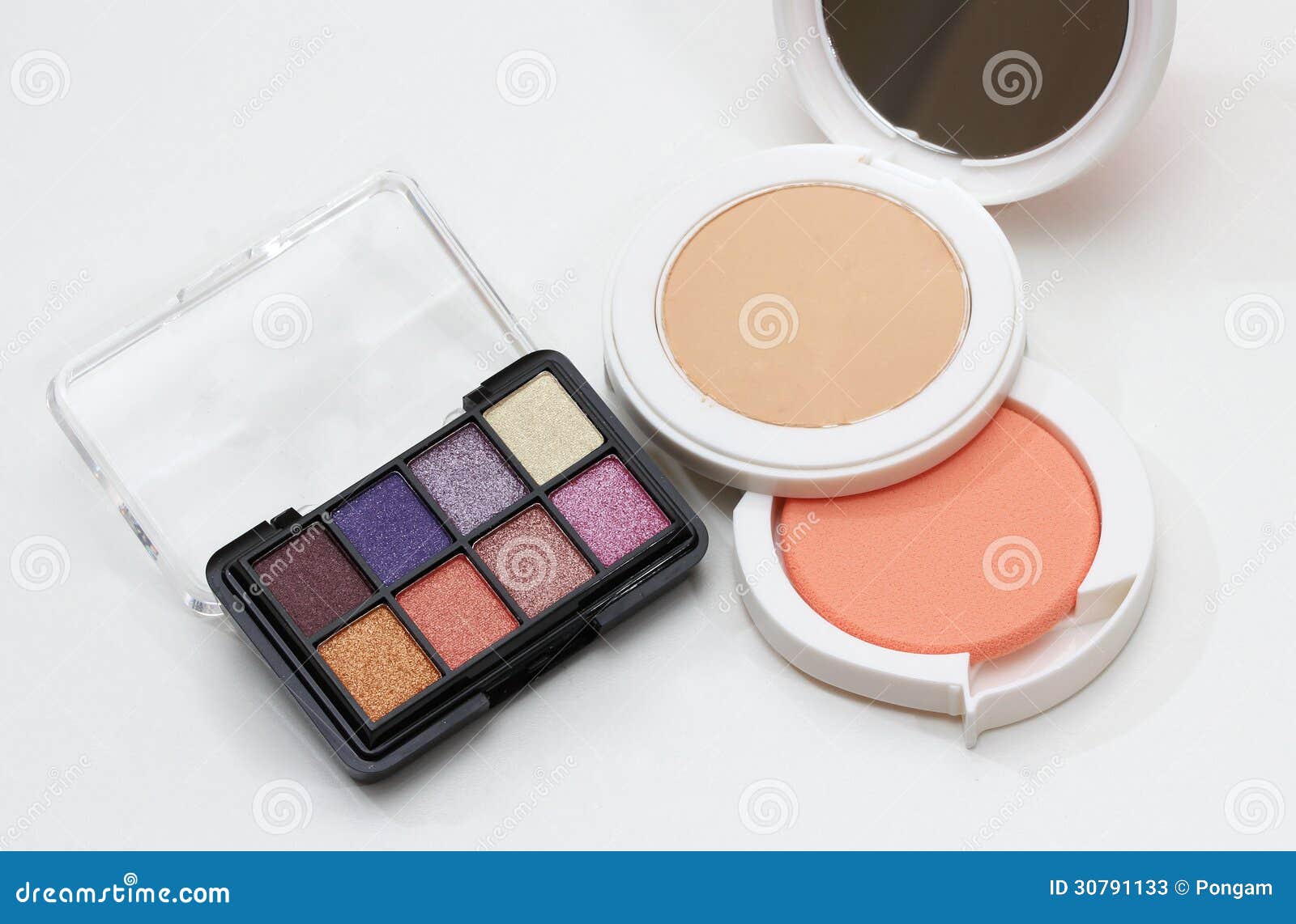 Eyeshadow and powder stock image. Image of shadow, face - 30791133