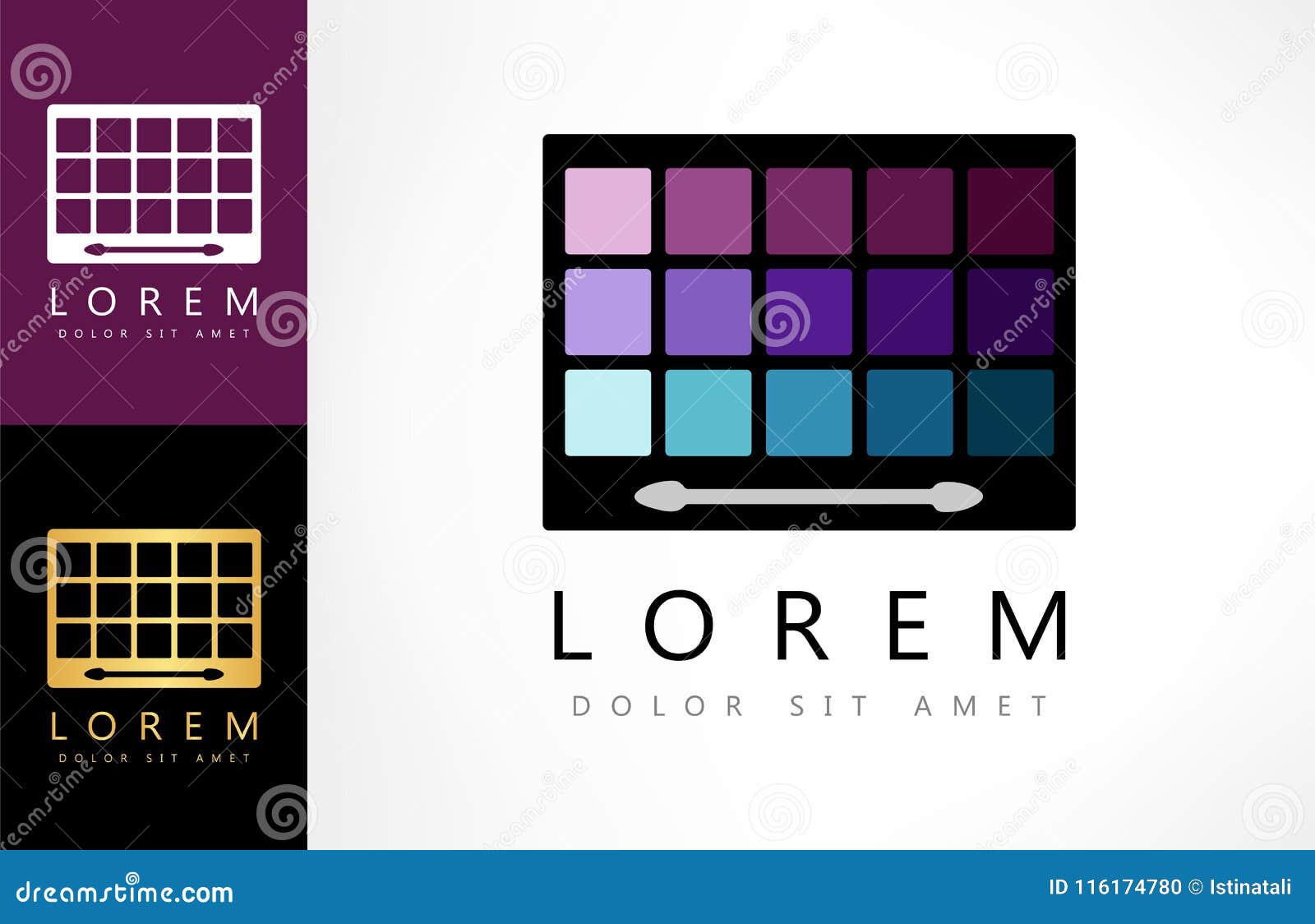 Eyeshadow. Professional Cosmetics. Logo Vector. Stock Vector ...