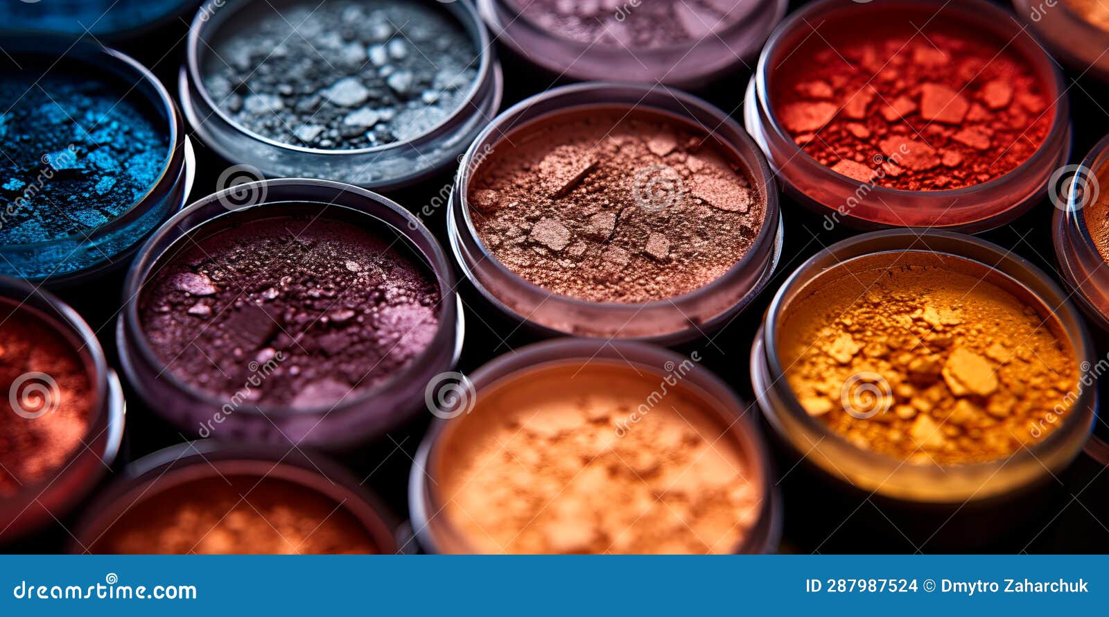 Eyeshadows with Different Shades and Textures. Generative AI Stock ...
