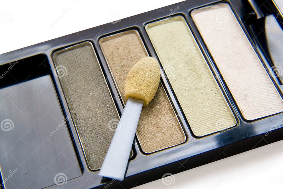 Eyeshadows kit stock image. Image of descriptive, gray - 16307757