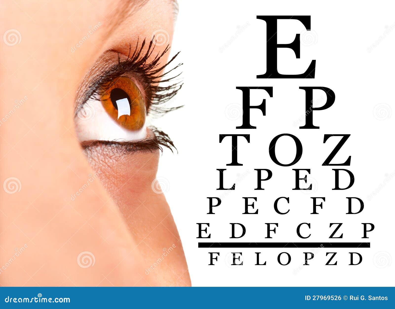 Eyesight stock photo. Image of care, lashes, girl, closeup - 27969526