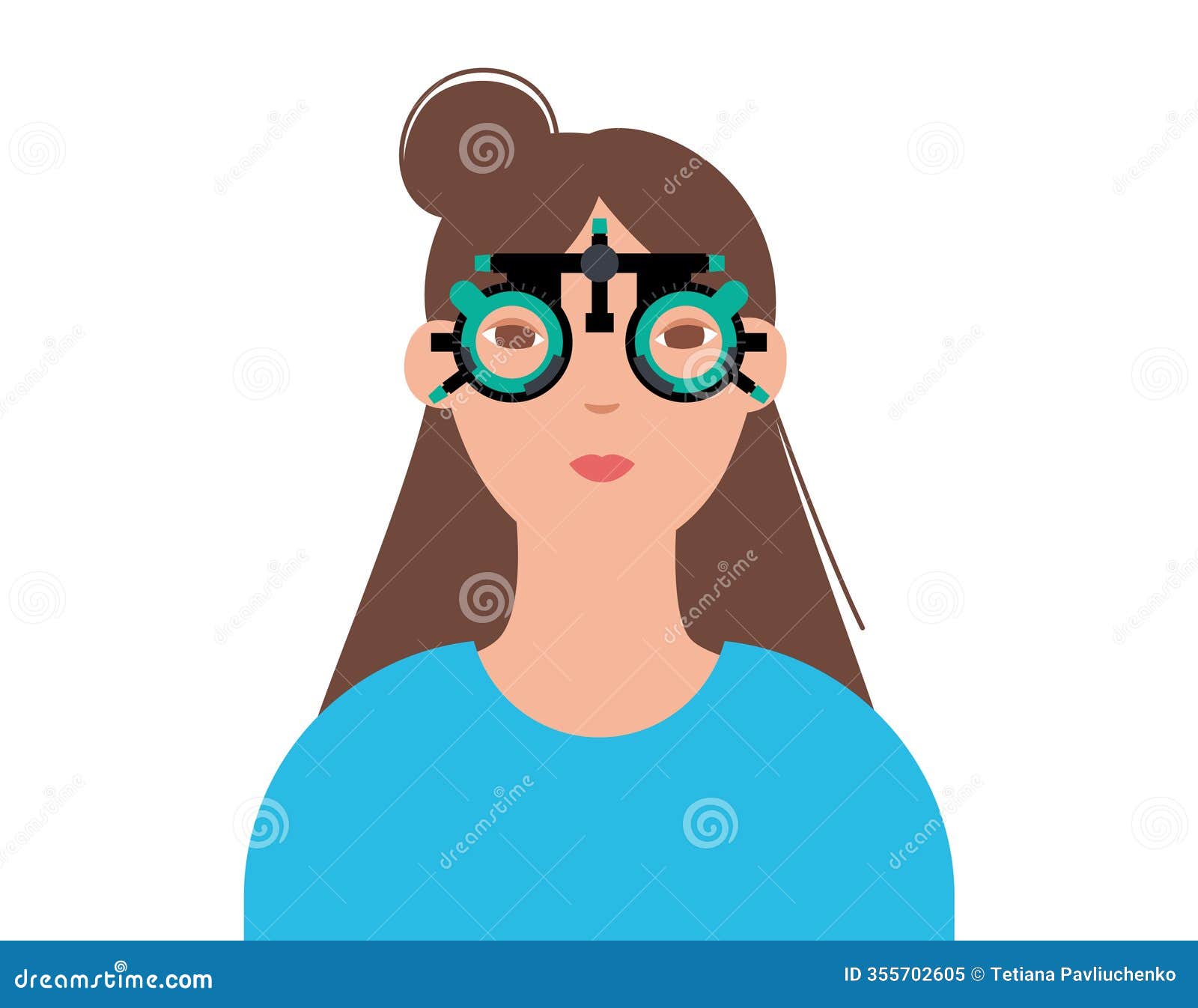 Ophthalmic Trial Frame Vector Illustration | CartoonDealer.com #354459074