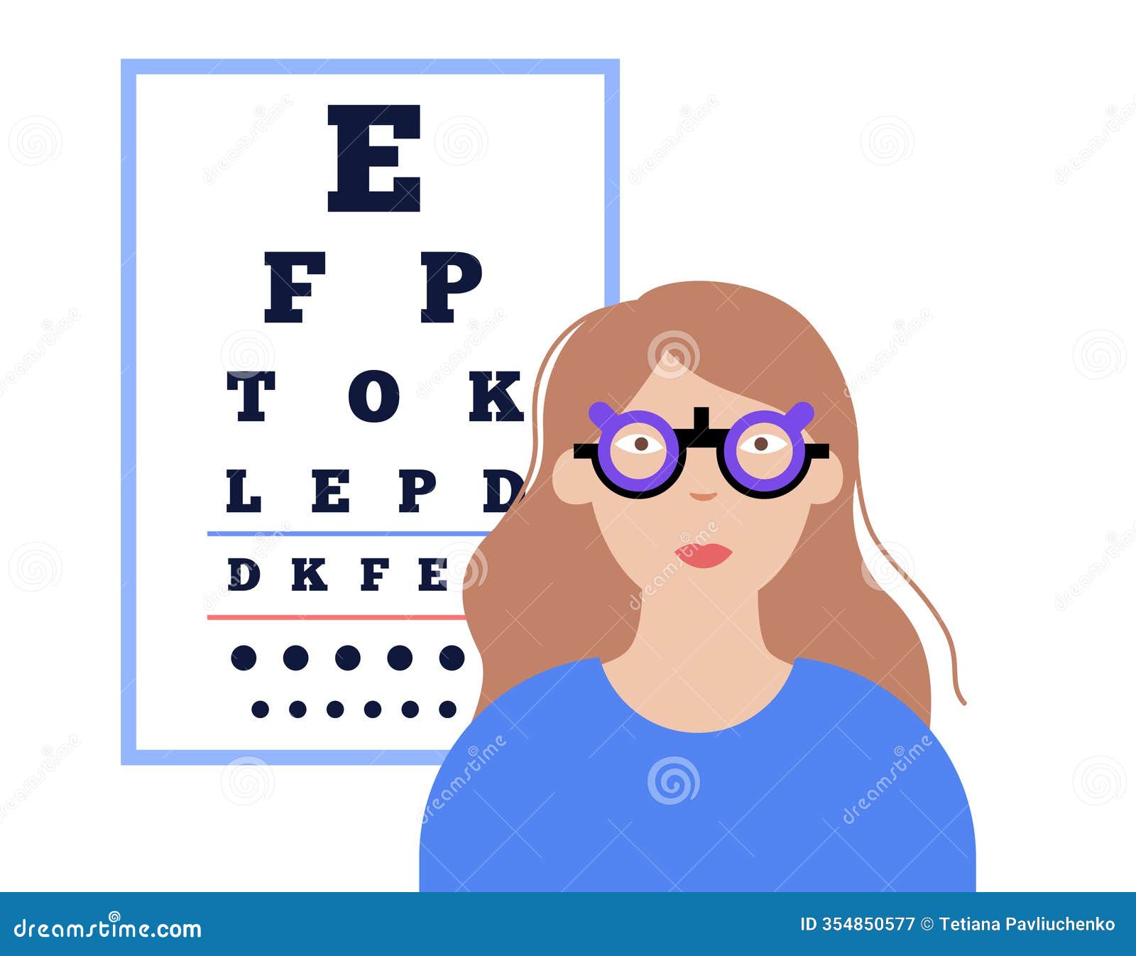 Eye Examination And Ophthalmic Icon Cartoon Vector | CartoonDealer.com ...