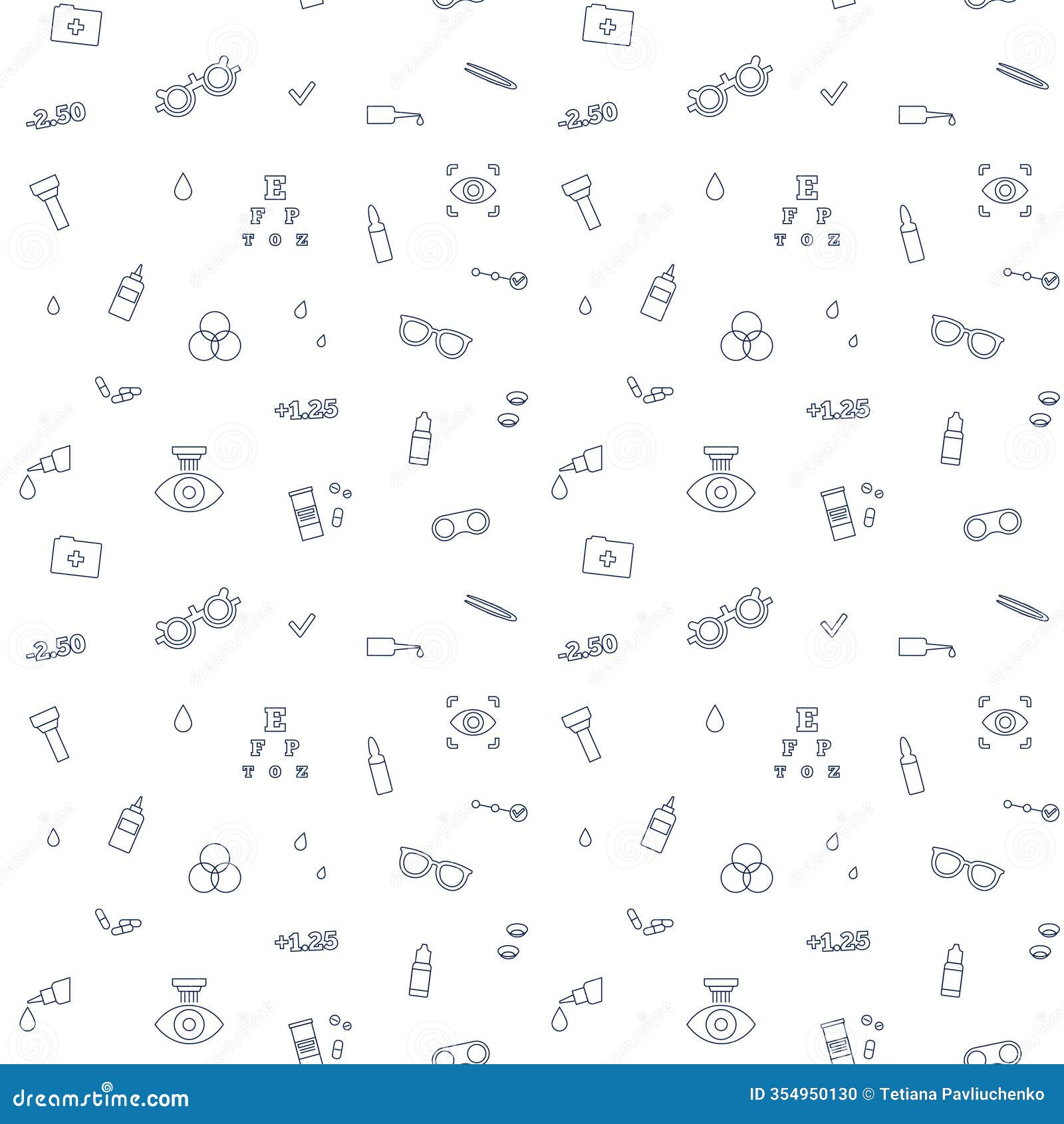 Eyesight Examination Pattern Stock Illustration - Illustration of ...