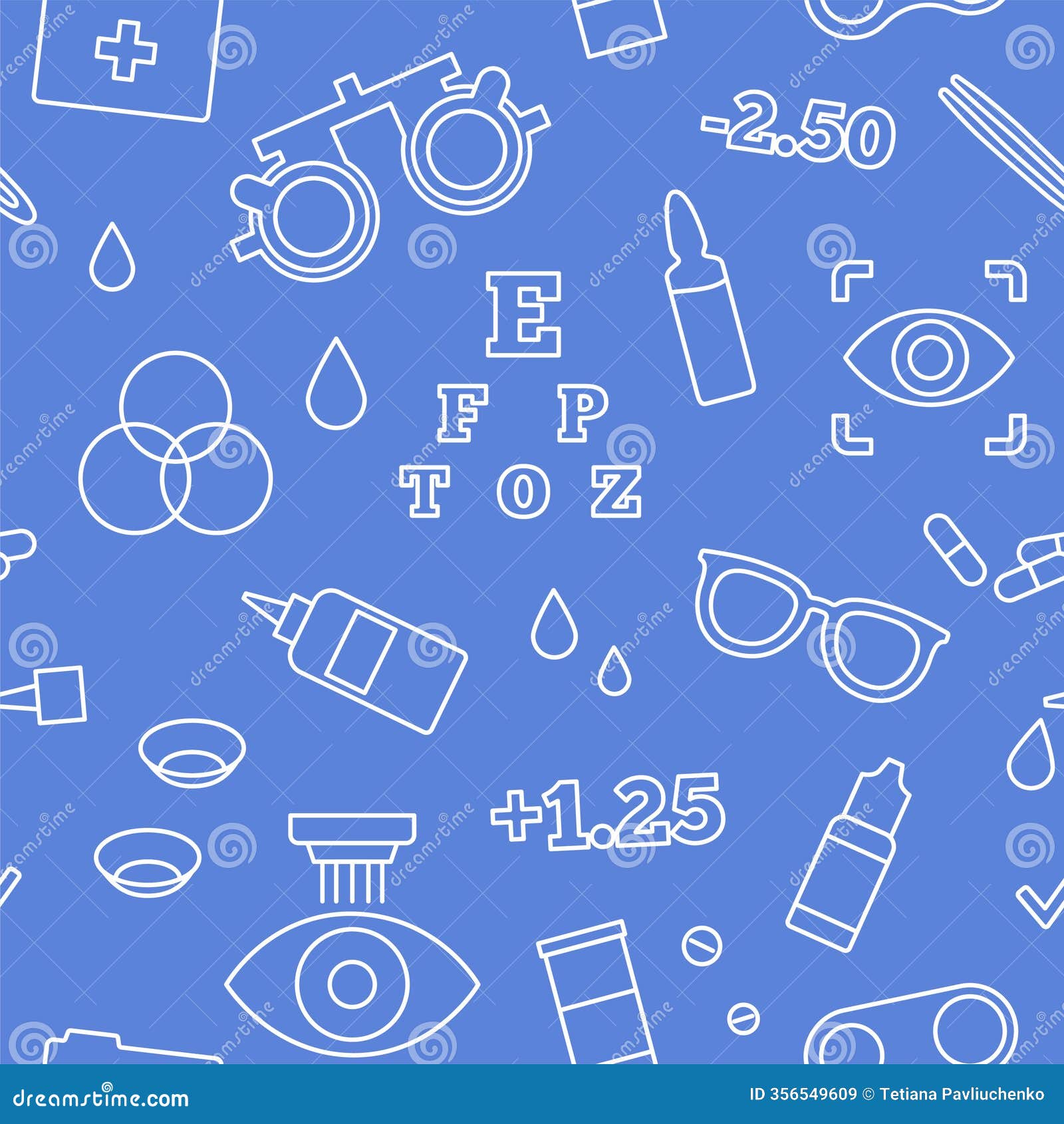 Eyesight Examination Pattern Stock Illustration - Illustration of ...