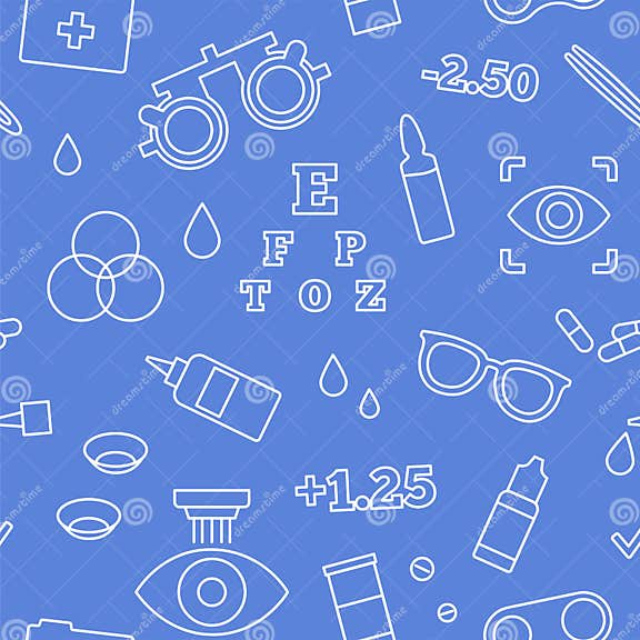 Eyesight Examination Pattern Stock Illustration - Illustration of ...