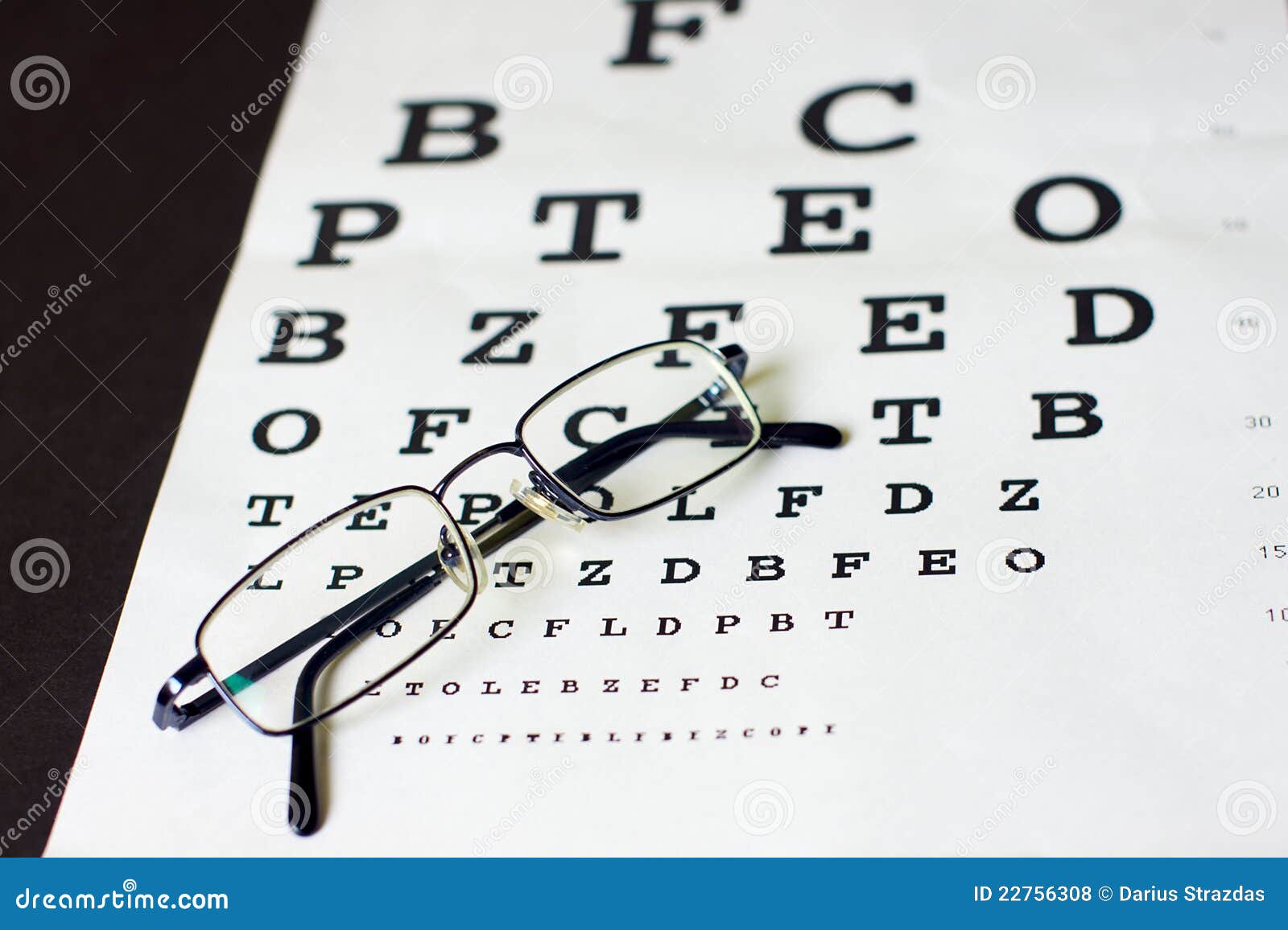 Eyesight or Vision Concept with Glasses Letters Stock Photo - Image of ...