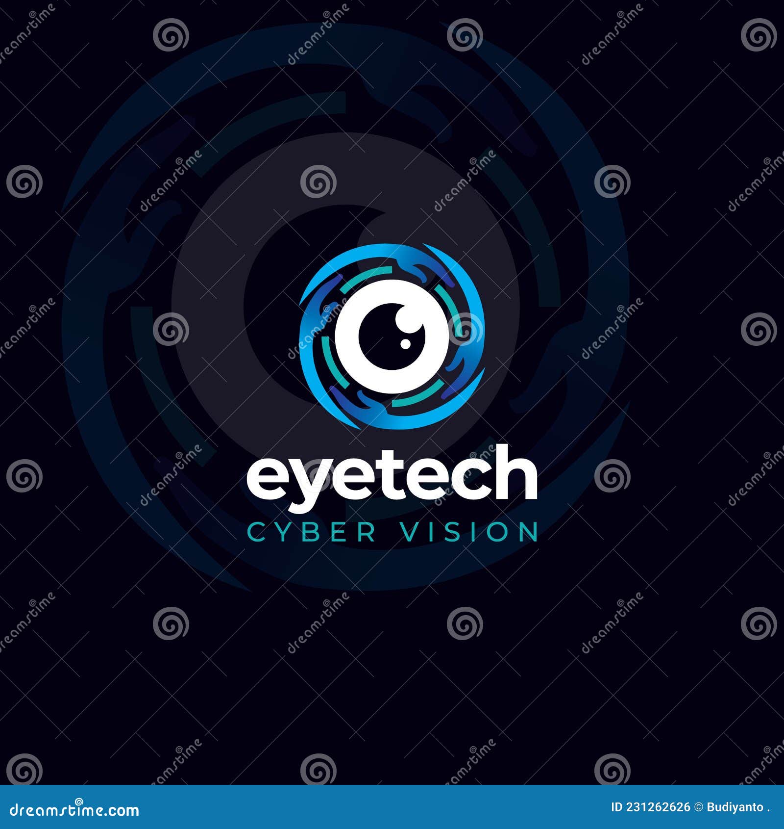 Eyetech Cyber Vision Logo, Creative Vector Abstract Hand with Digital ...