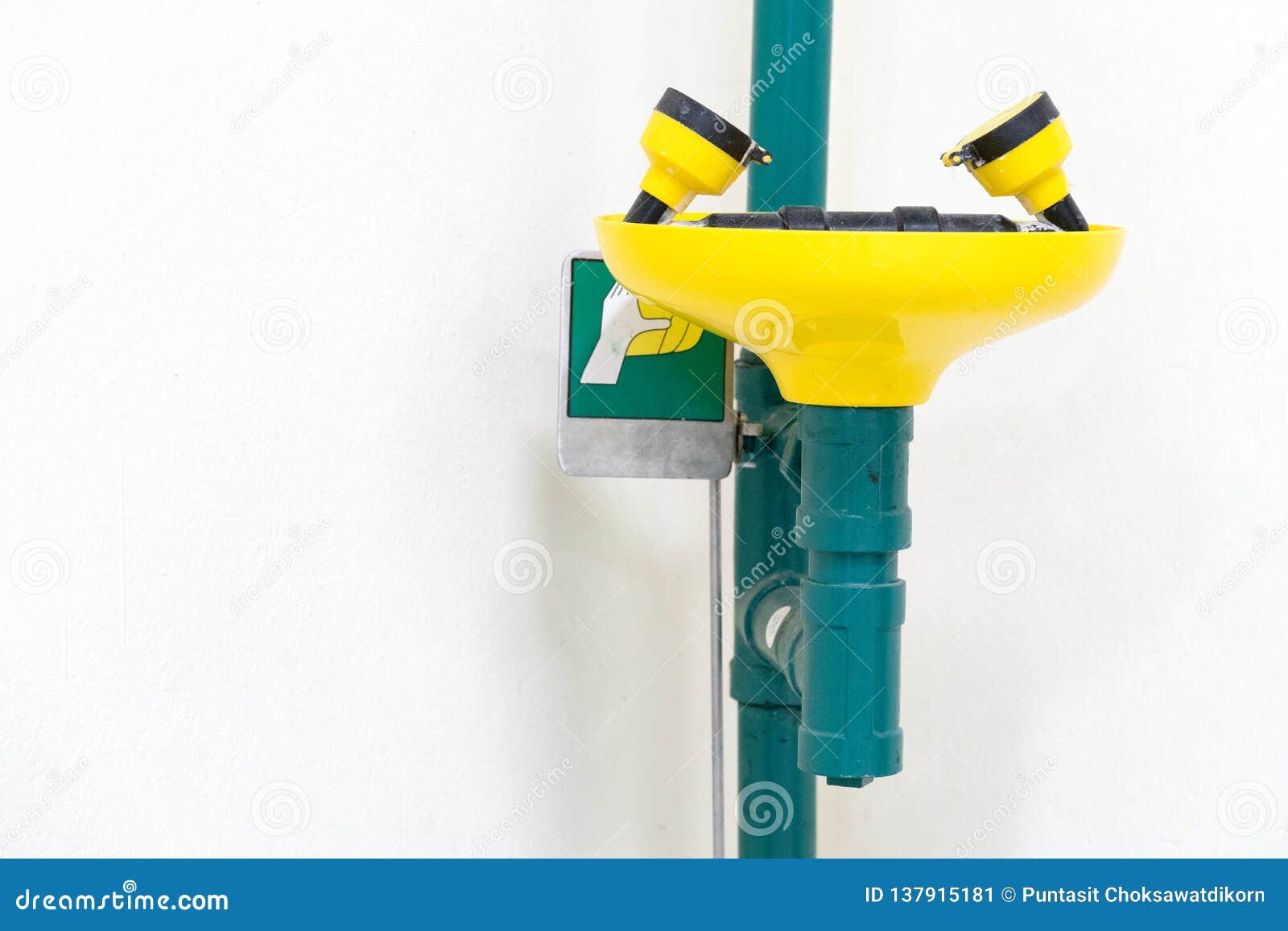 Eyewash Station from Chemicals in Laboratory Stock Image - Image of ...