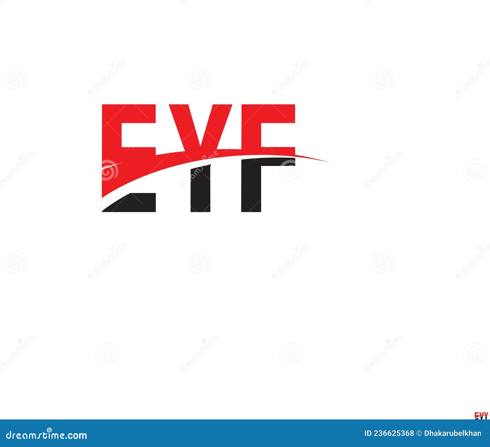 EYF Letter Initial Logo Design Vector Illustration Stock Vector ...