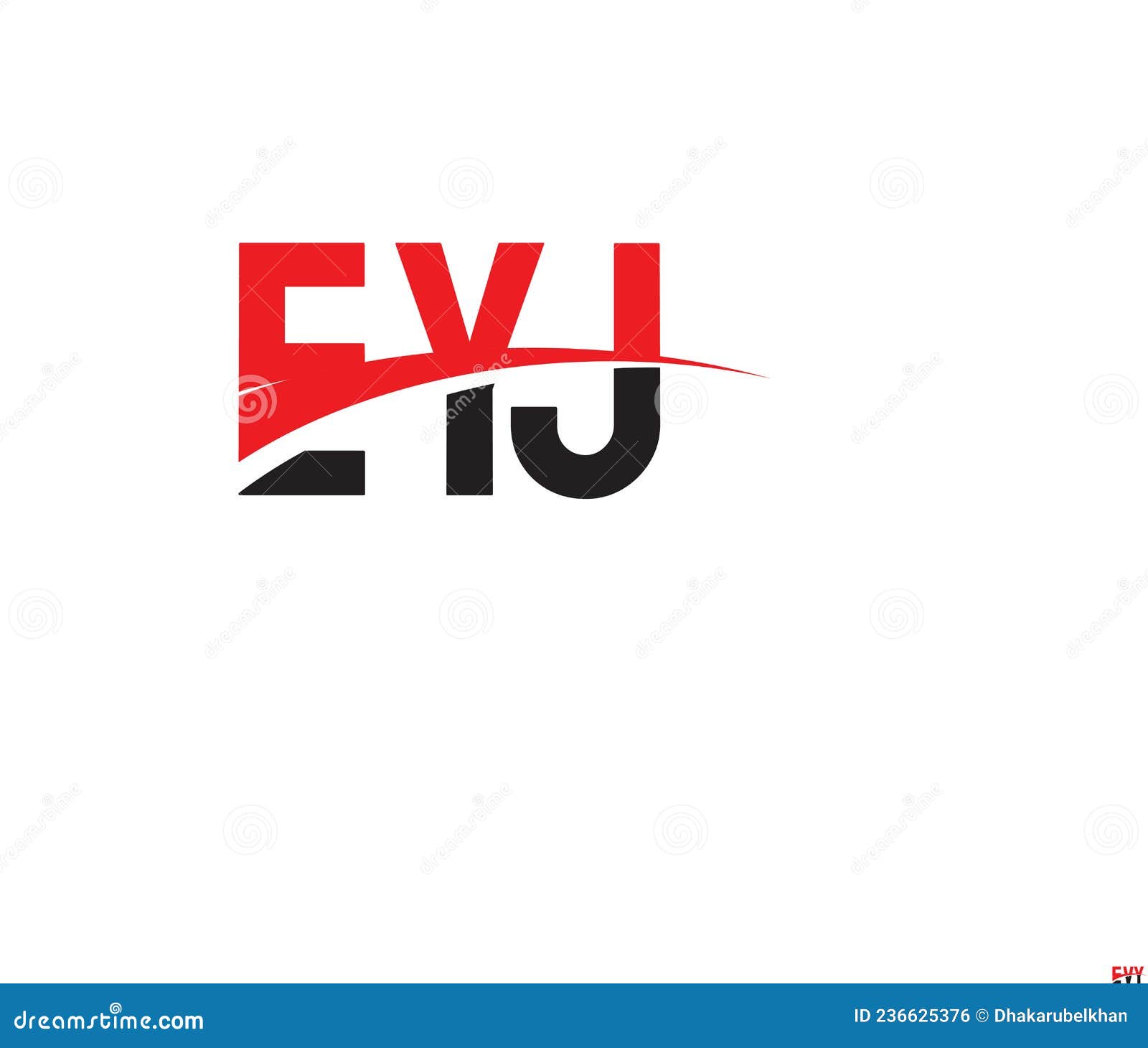 EYJ Letter Initial Logo Design Vector Illustration Stock Vector ...