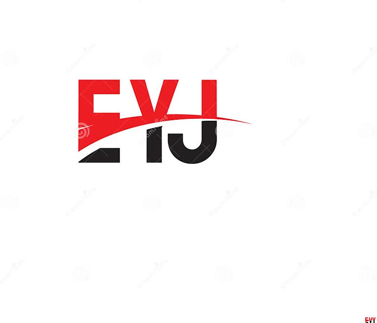 EYJ Letter Initial Logo Design Vector Illustration Stock Vector ...