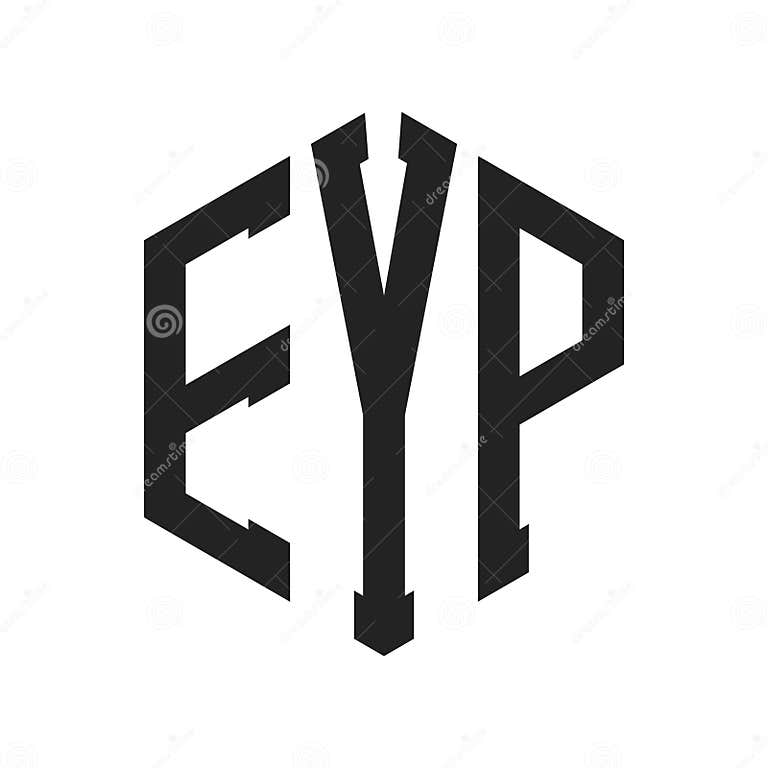 EYP Logo Design. Initial Letter EYP Monogram Logo Using Hexagon Shape ...