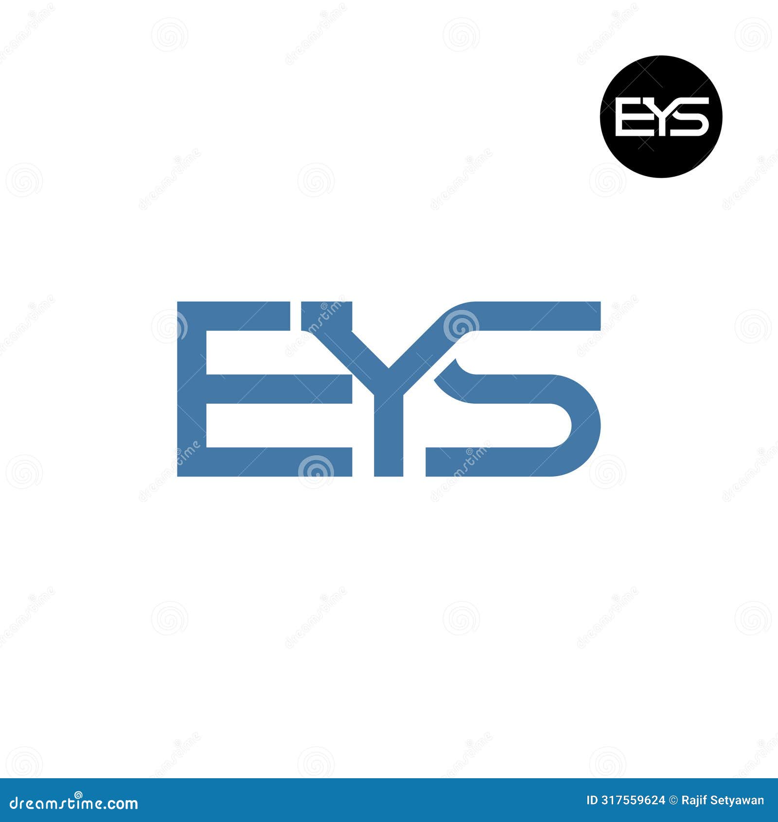 EYS Logo Letter Monogram Design Stock Illustration - Illustration of ...