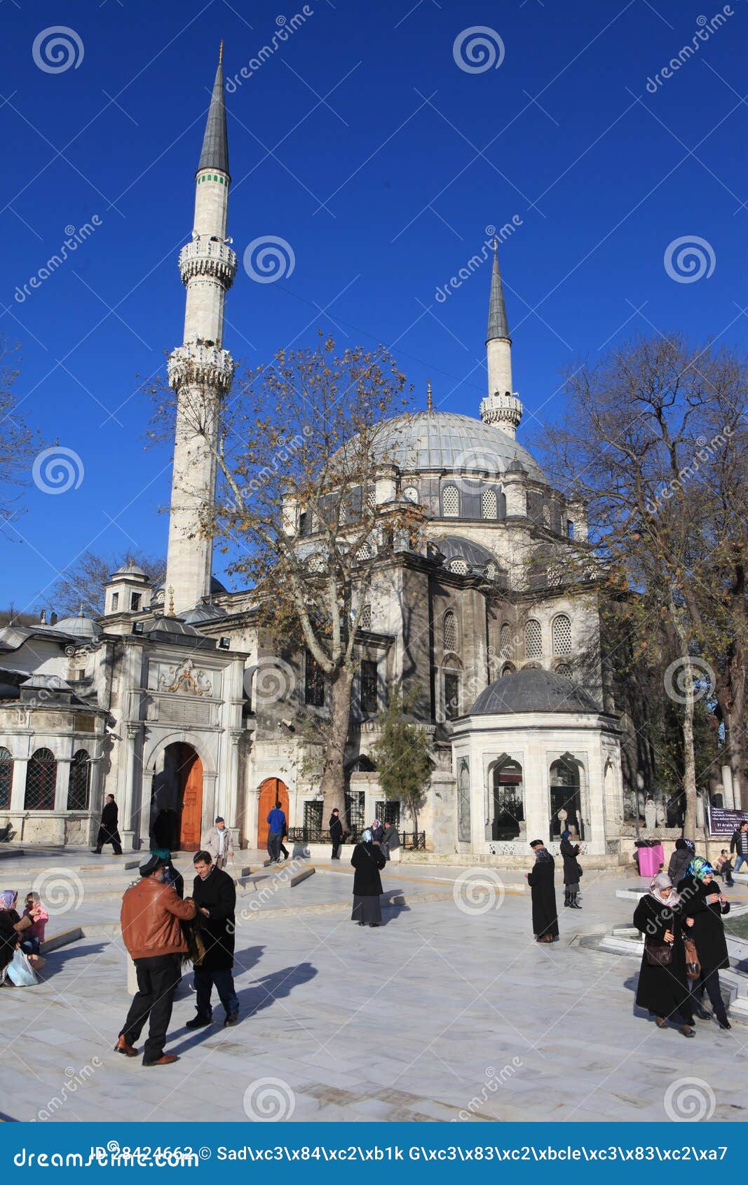 Eyup Mosque in Istanbul. editorial photography. Image of mosque - 28424662