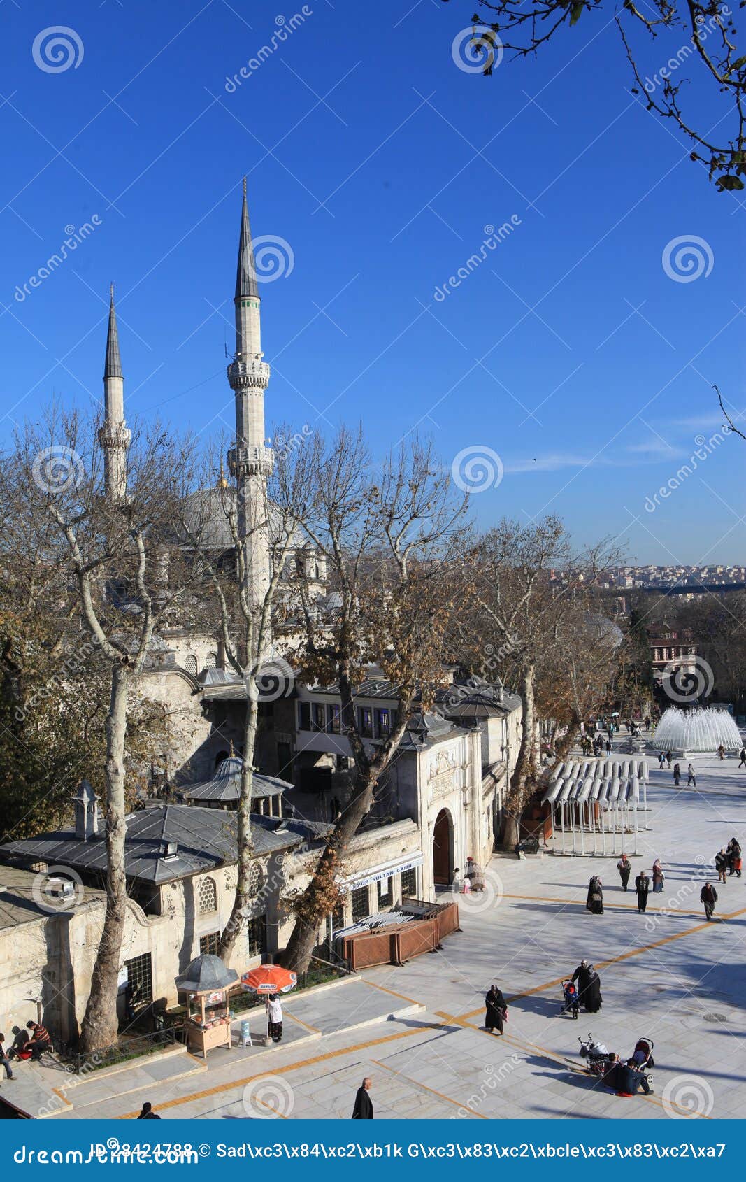 Eyup Mosque in Istanbul. editorial stock photo. Image of oriental ...