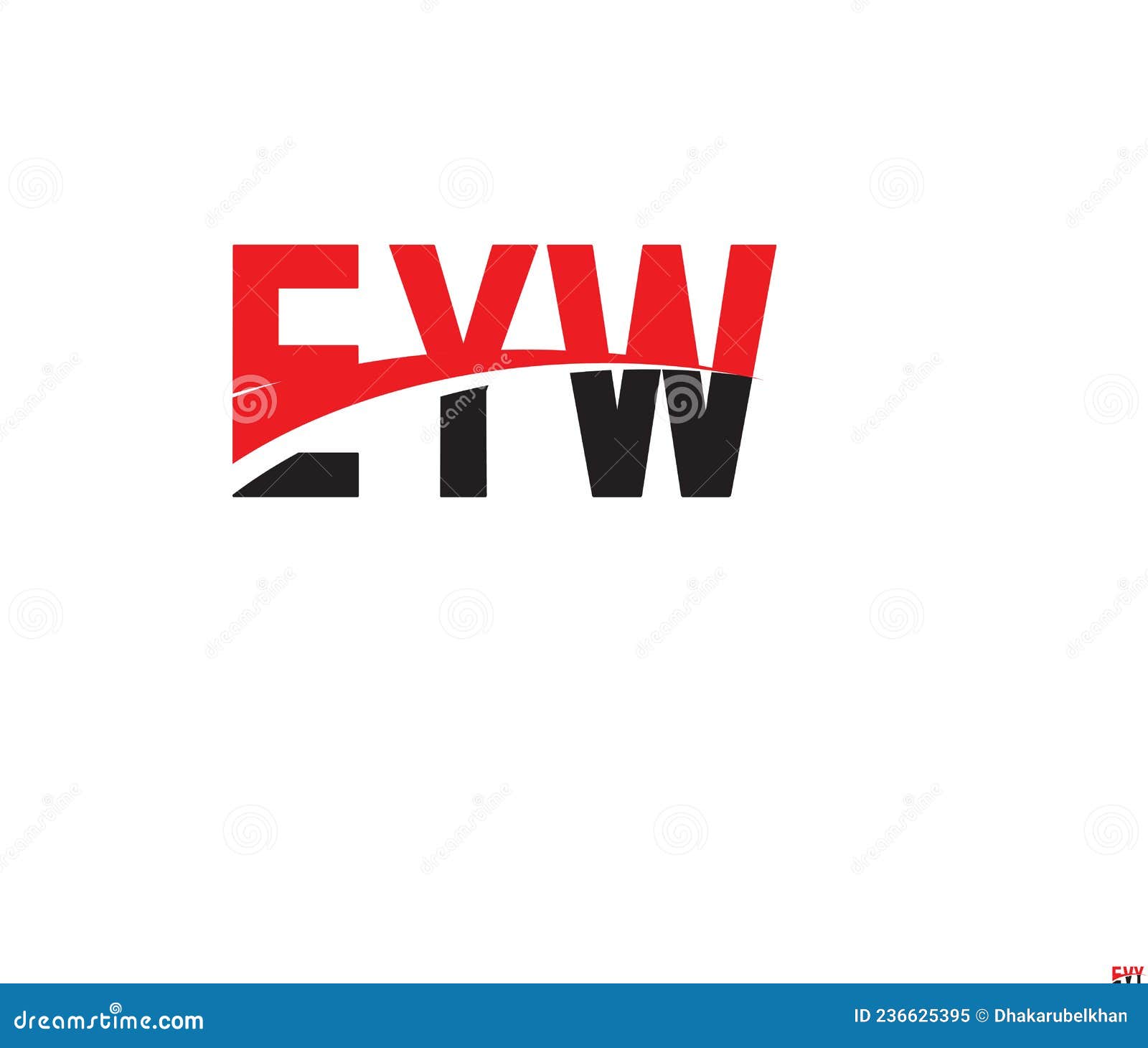 EYW Letter Initial Logo Design Vector Illustration Stock Vector ...