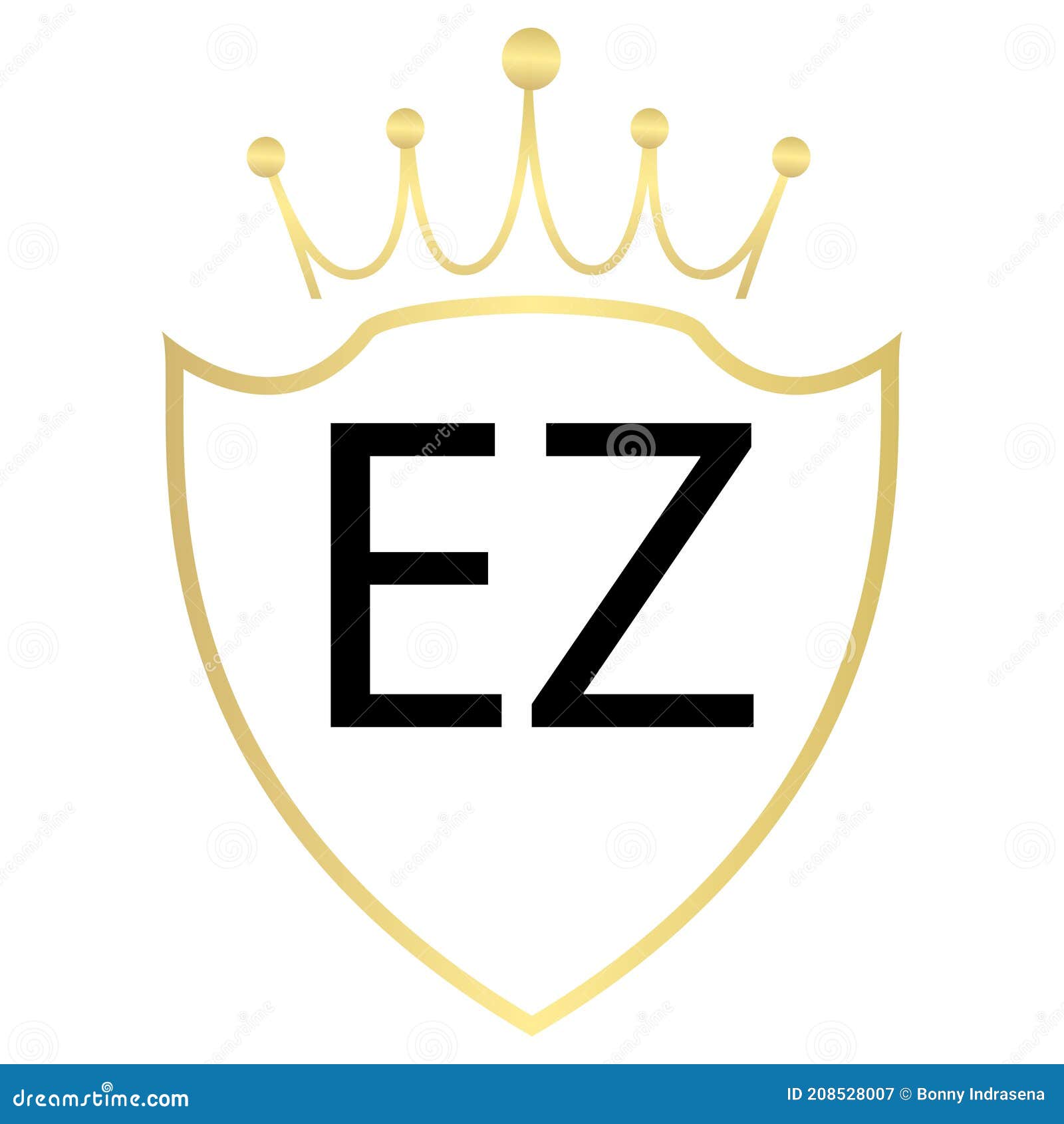 EZ Letter Logo Design with Simple Style Stock Vector - Illustration of ...
