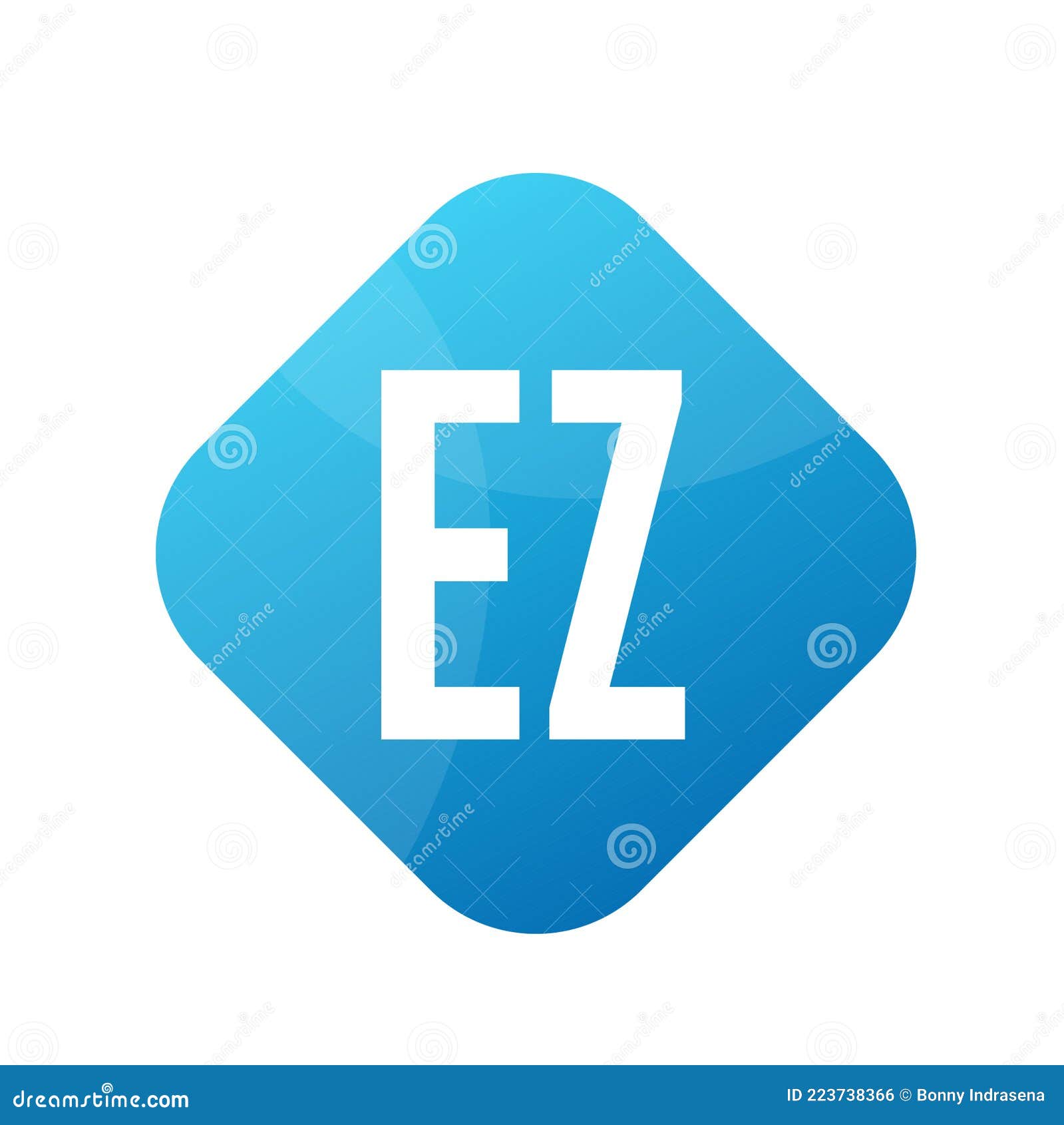 EZ Letter Logo Design with Simple Style Stock Vector - Illustration of ...