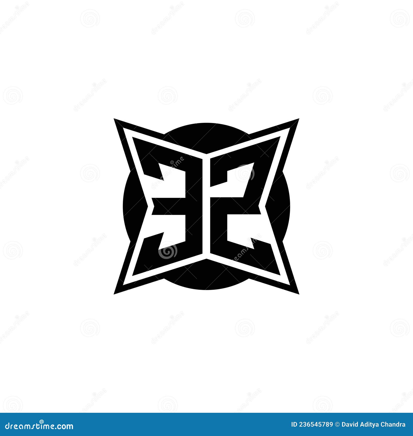 EZ Logo Monogram Geometric Modern Design Stock Vector - Illustration of ...