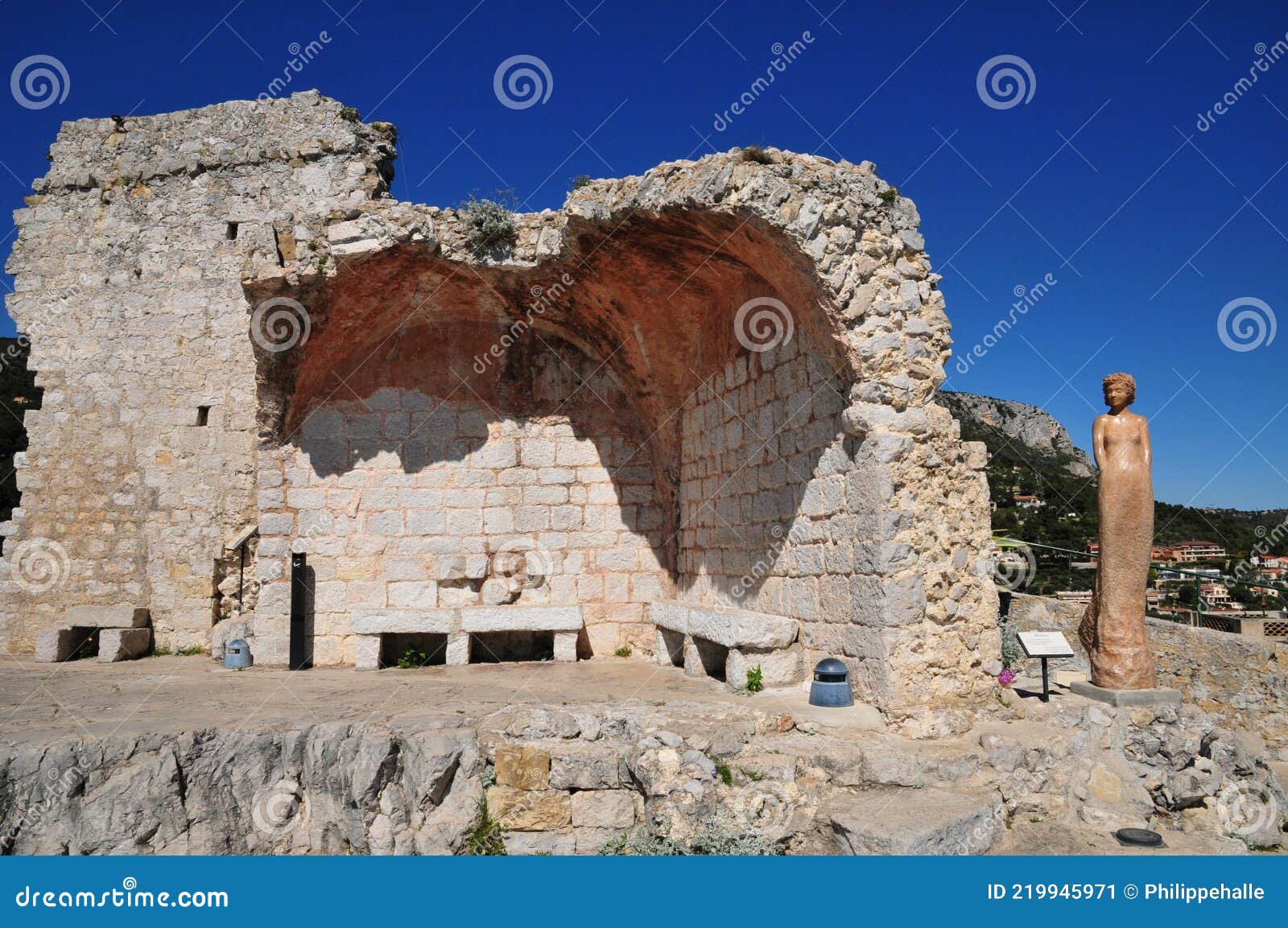 Eze, France - April 19 2016 : Castle Editorial Photo - Image of ...