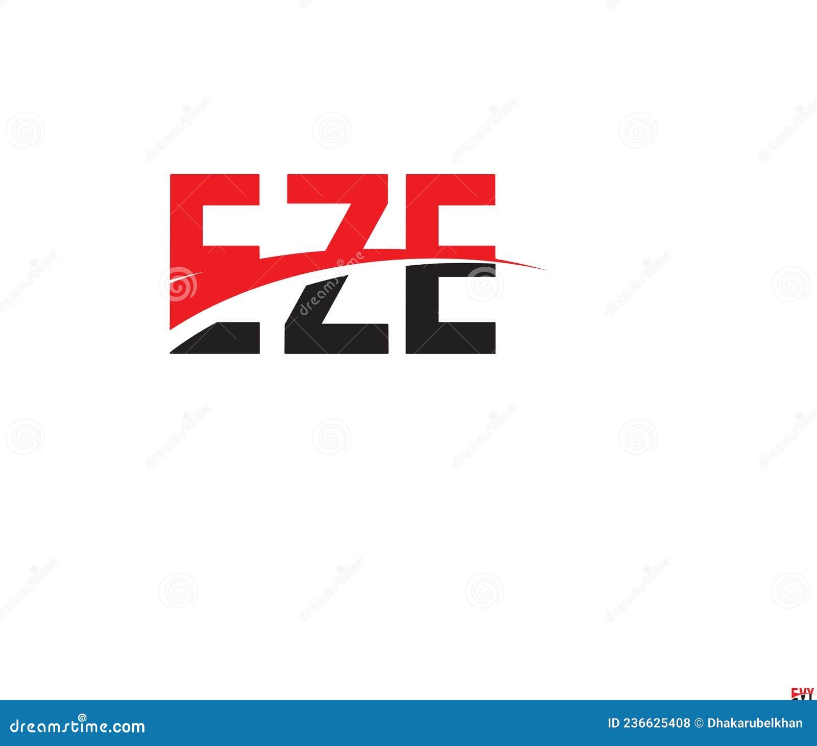 EZE Letter Initial Logo Design Vector Illustration Stock Vector ...