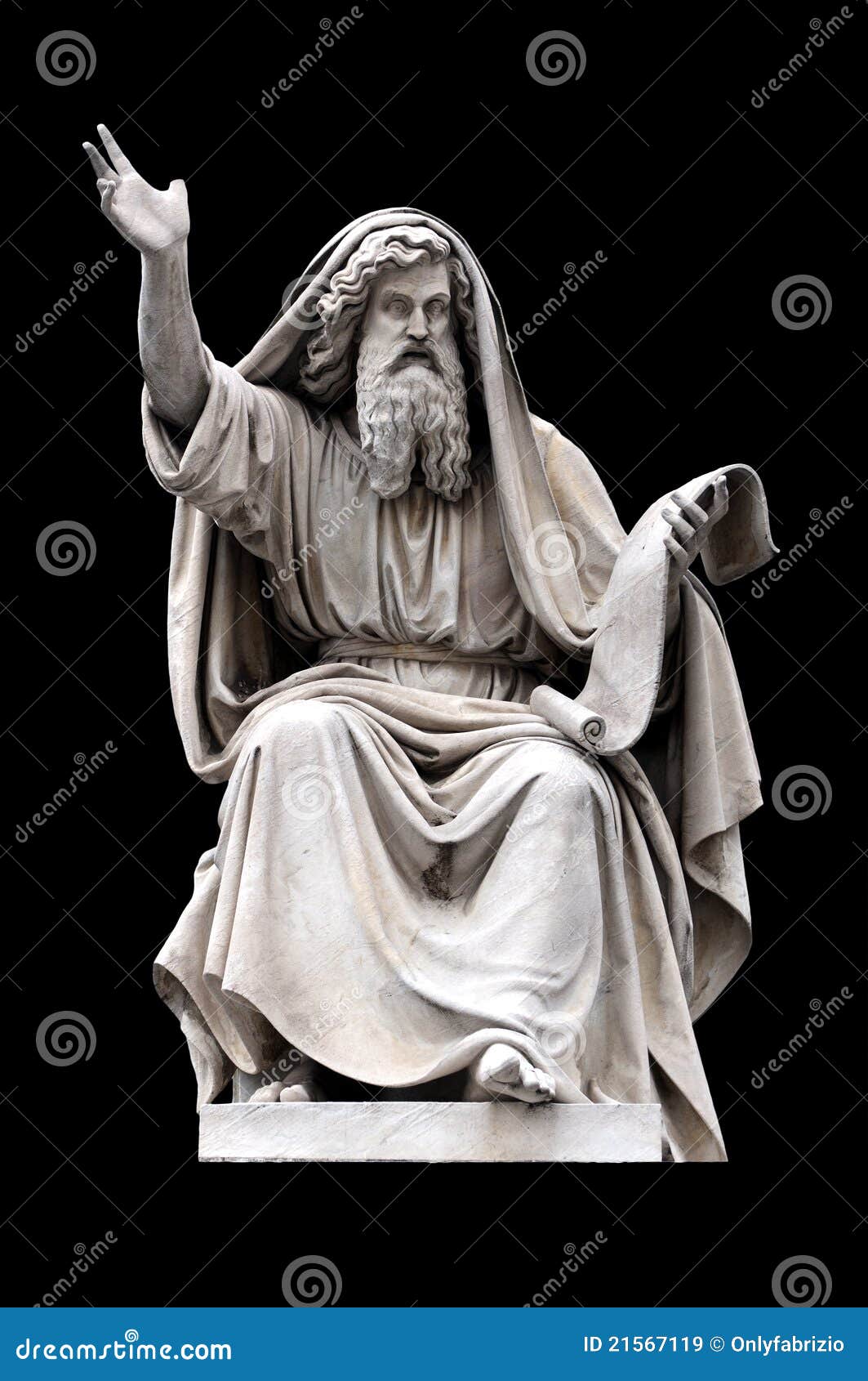 Ezekiel stock image. Image of dell, sculpture, colonna - 21567119