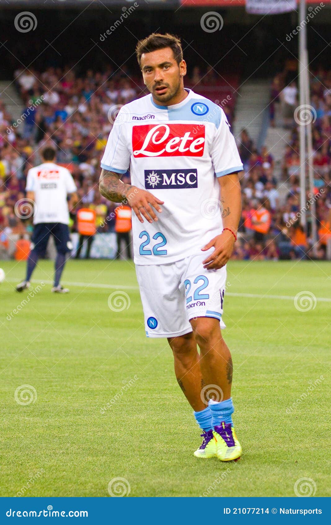 Ezequiel Lavezzi of SSC Napoli Editorial Stock Image - Image of lavezzi ...