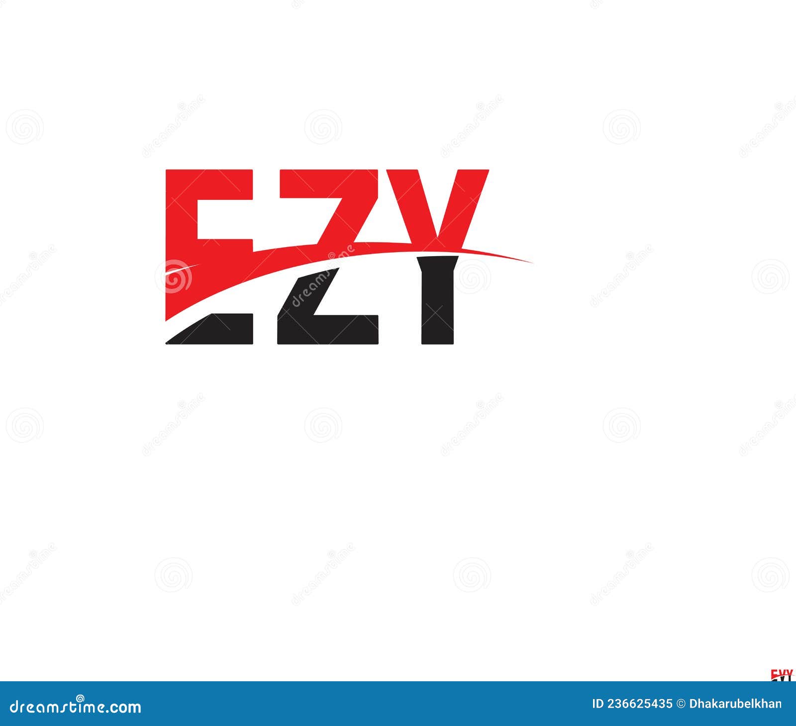 EZY Letter Initial Logo Design Vector Illustration Stock Vector - Illustration of initial ...