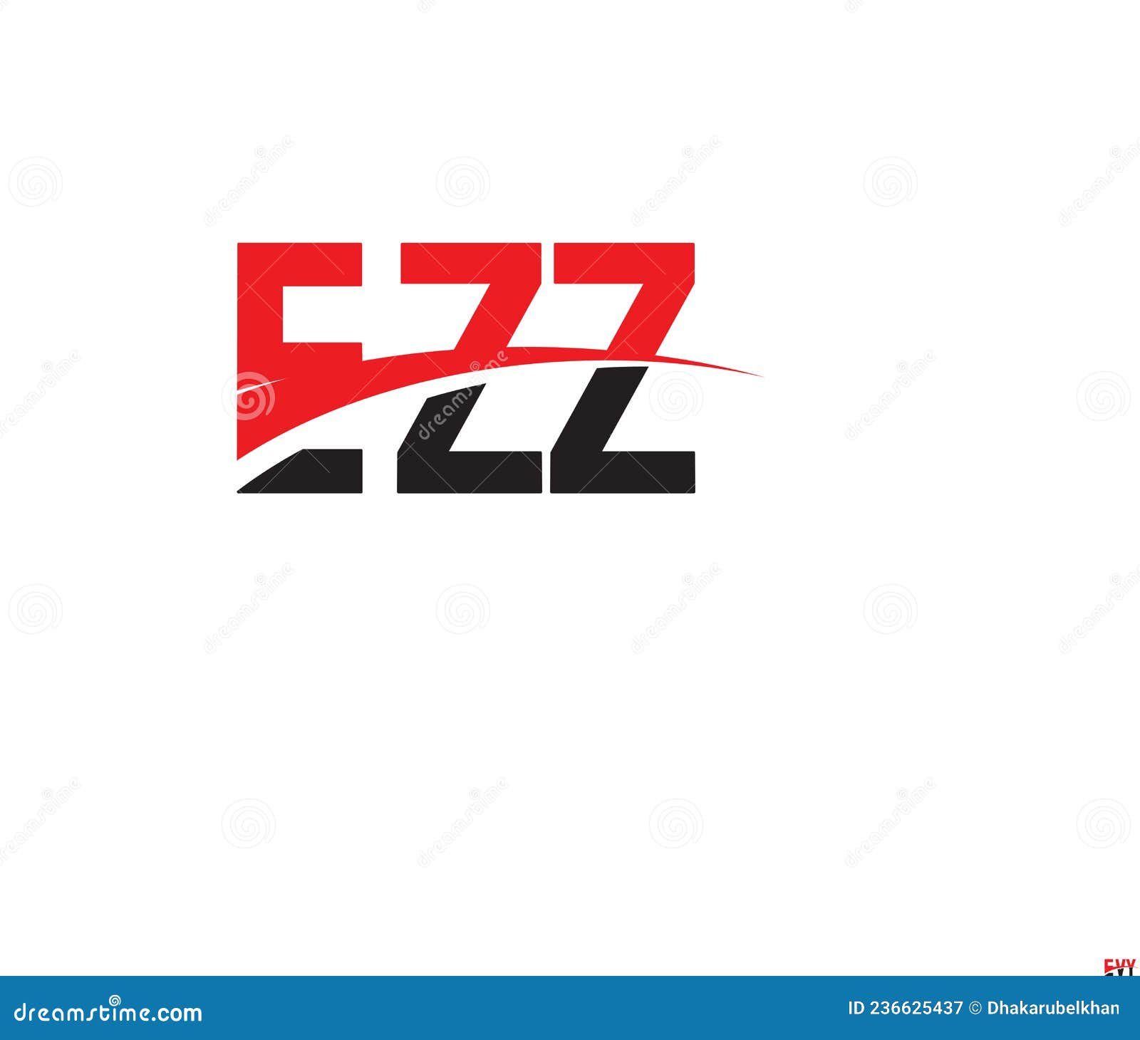 EZZ Letter Initial Logo Design Vector Illustration Stock Vector ...