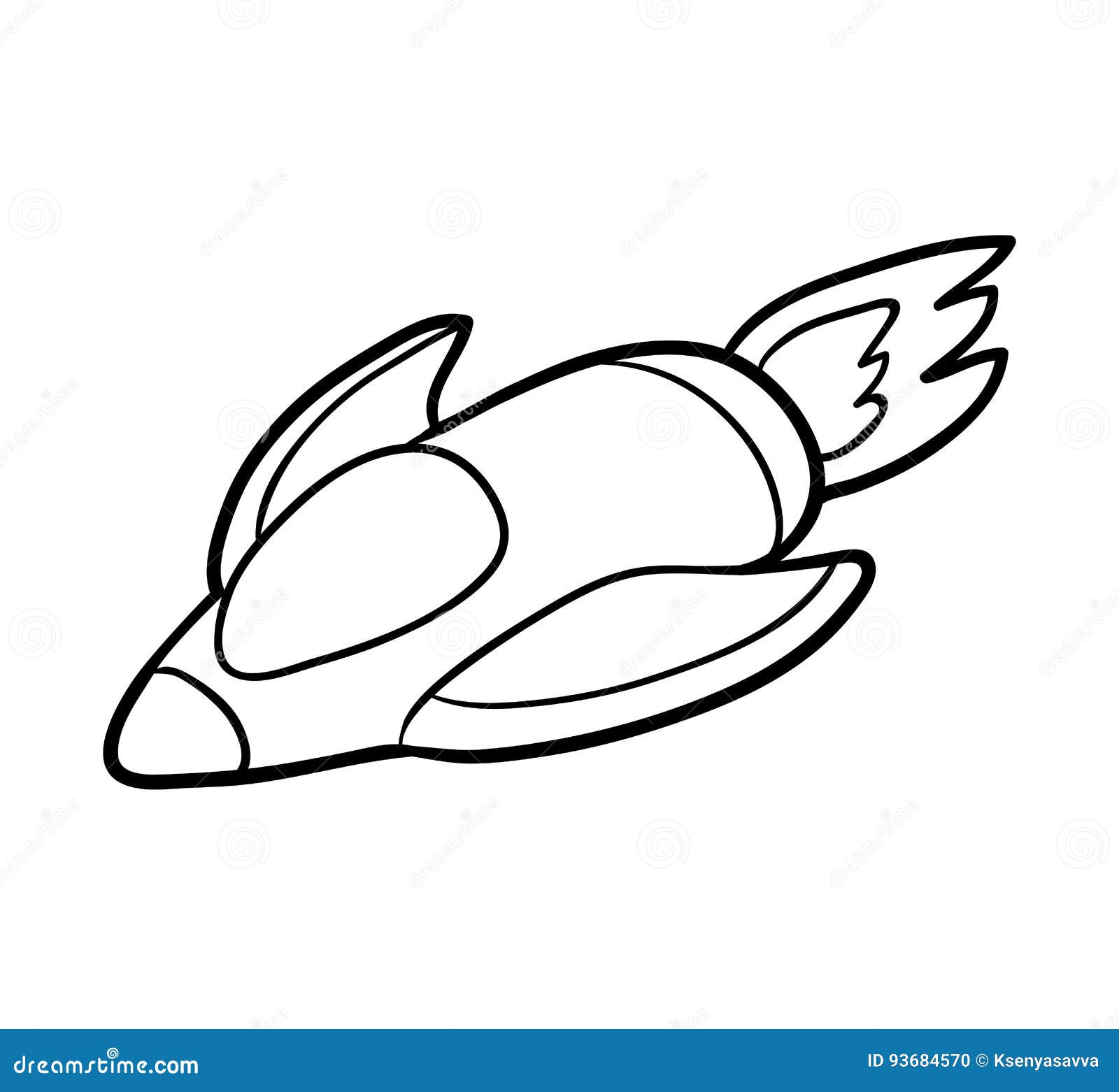 Färgläggningbok, rymdskepp vektor illustrationer. Illustration av ...