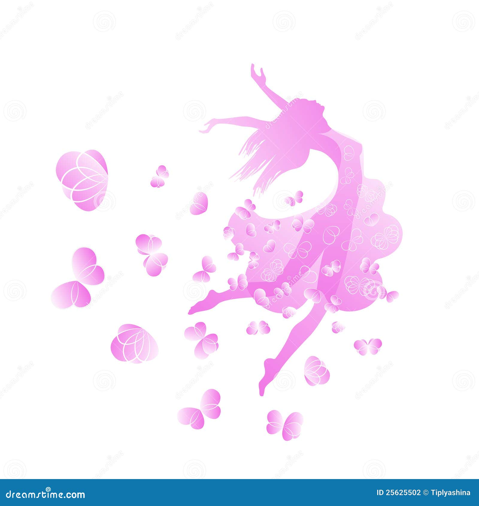 Fée rose illustration de vecteur. Illustration du décoratif - 25625502