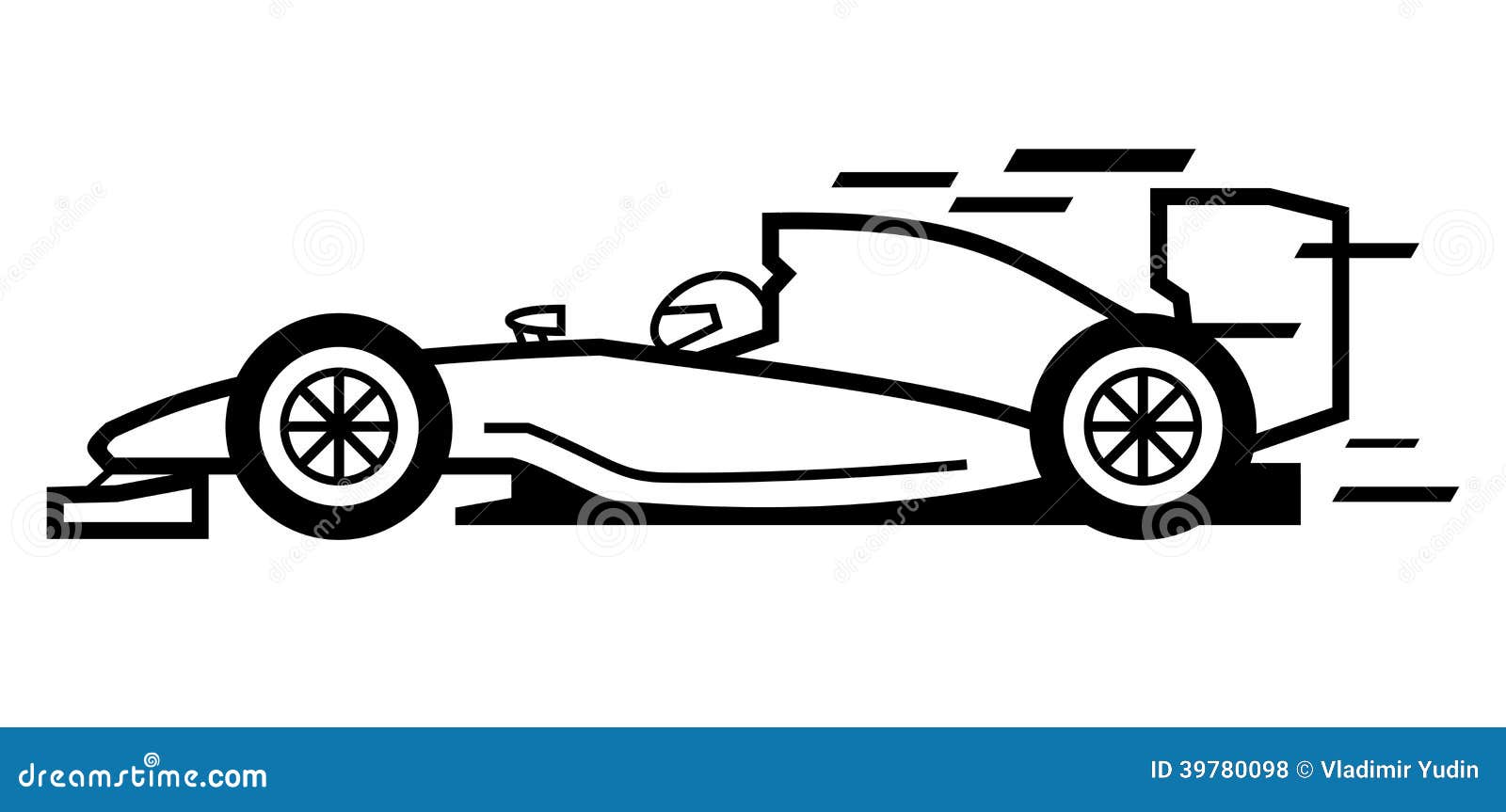 Fórmula 1 ilustración del vector. Ilustración de ganador - 39780098