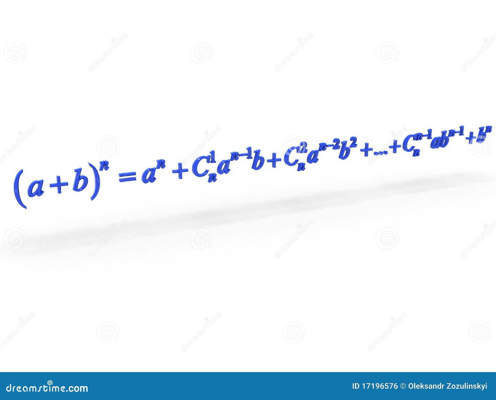 Fórmula binomial azul stock de ilustración. Ilustración de factorial ...