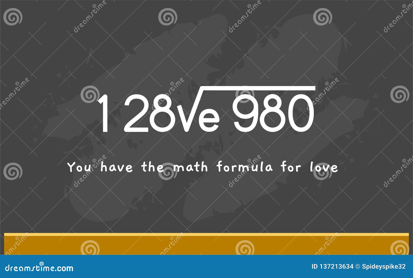 Fórmula De La Matemáticas Para El Amor Ilustración del Vector ...