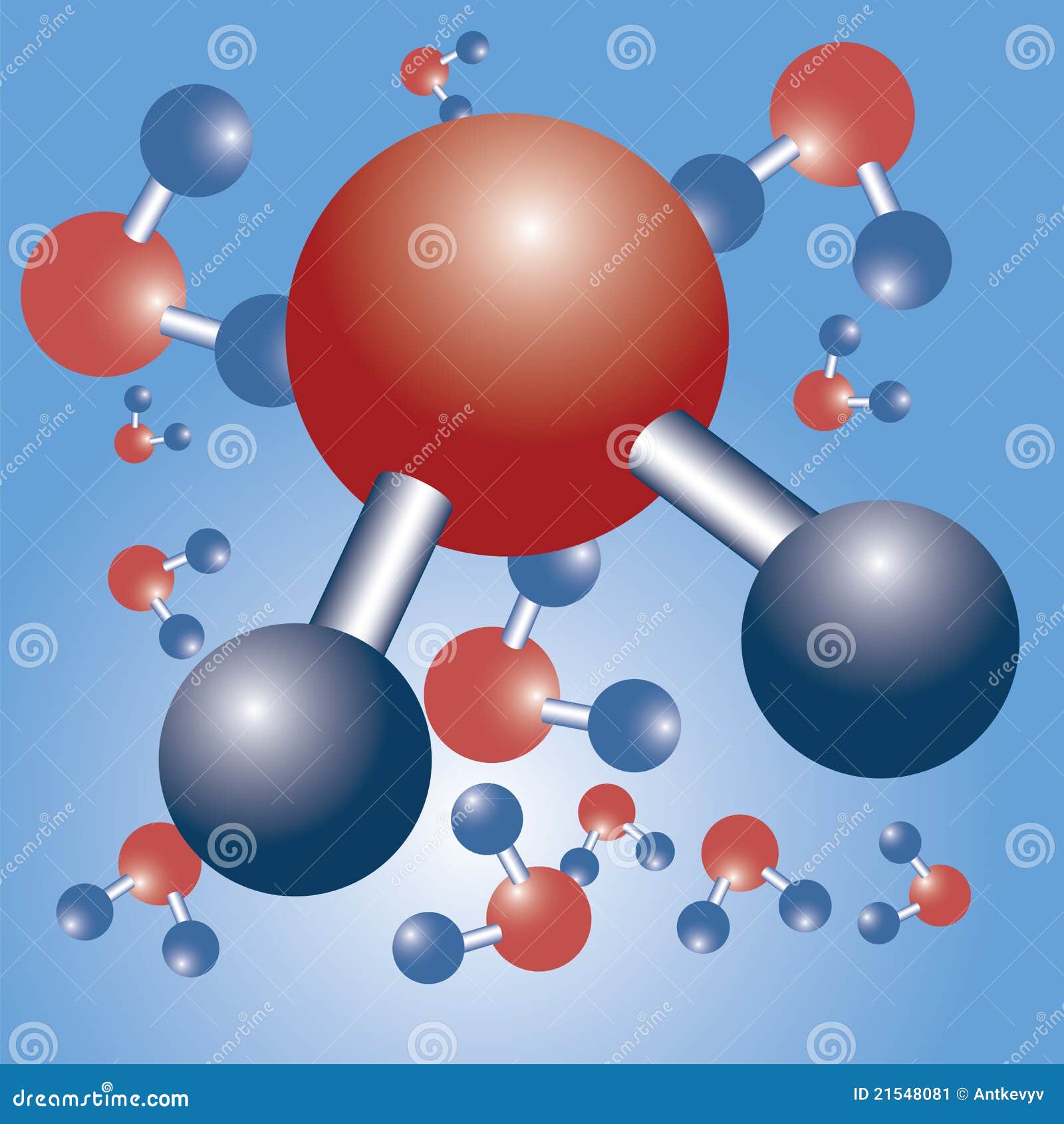 Fórmula del agua ilustración del vector. Ilustración de molécula - 21548081