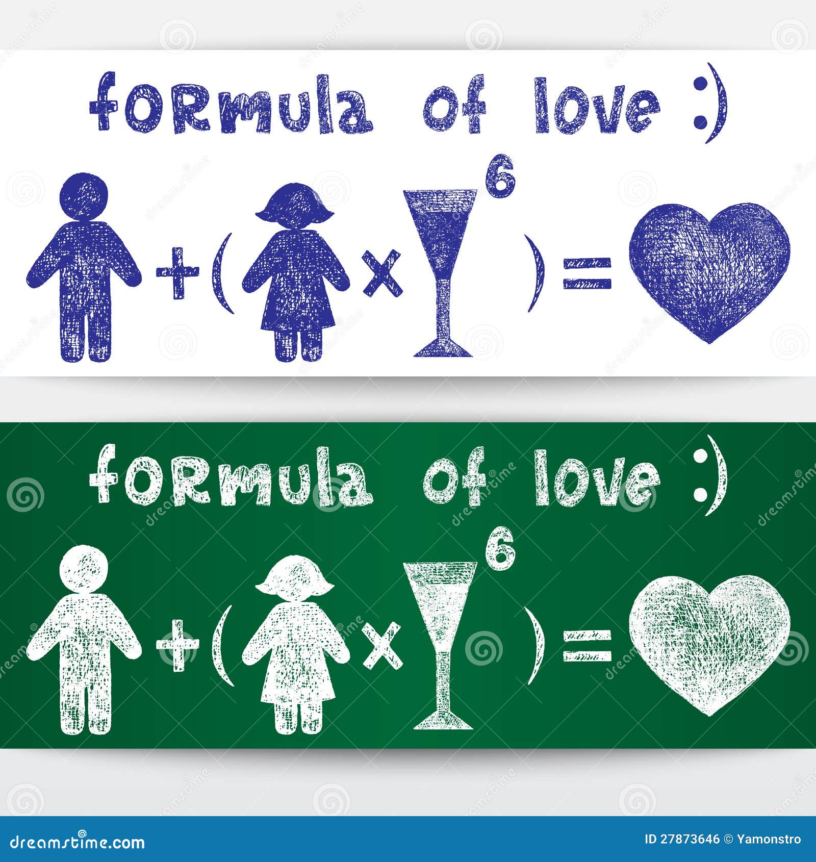 Fórmula del amor ilustración del vector. Ilustración de sonrisa - 27873646